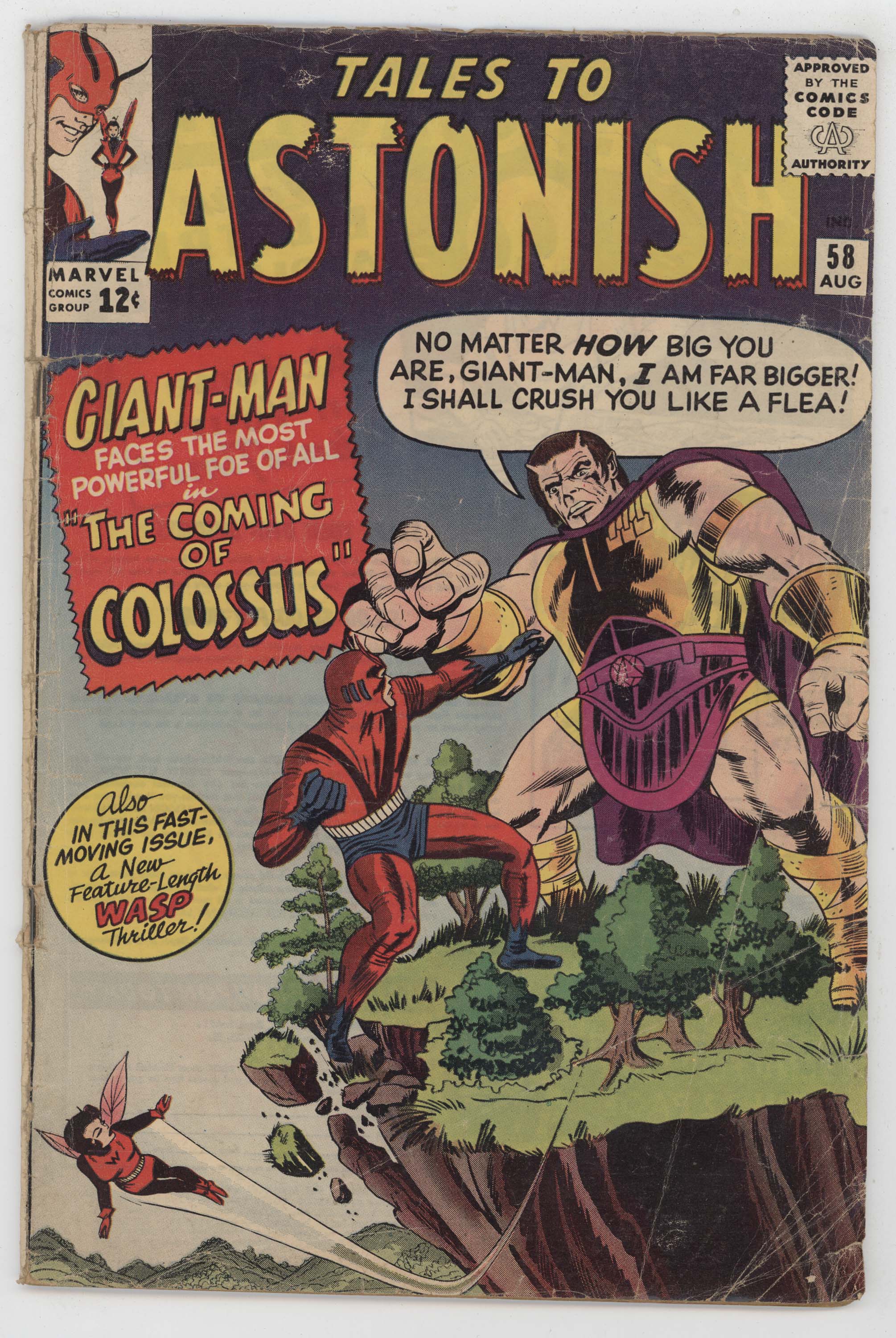 Tales To Astonish 58 Marvel 1964 GD VG Giant Man Wasp Stan Lee Jack Ki – Golden Apple Comics