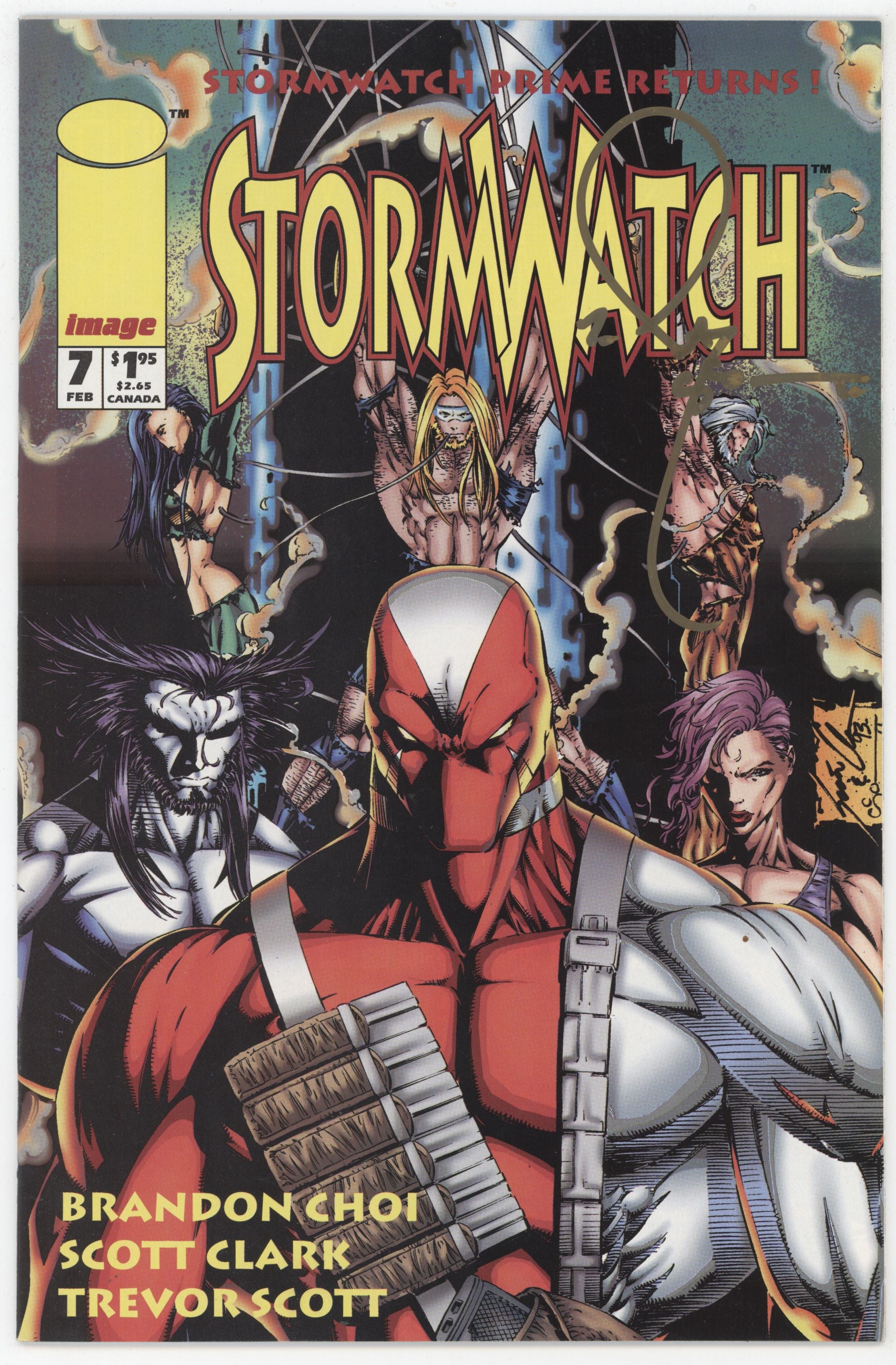 Stormwatch 7 Image 1993 NM Signed Trevor Scott – Golden Apple Comics