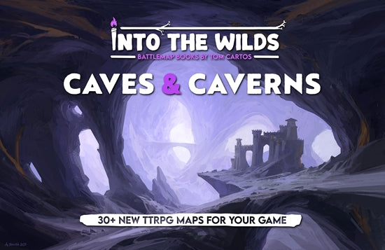 Into the Wilds Battlemap Books: Caves and Caverns – Golden Apple Comics