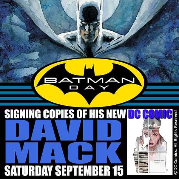 Batman Day with David Mack at Golden Apple Comics | Golden Apple Comics