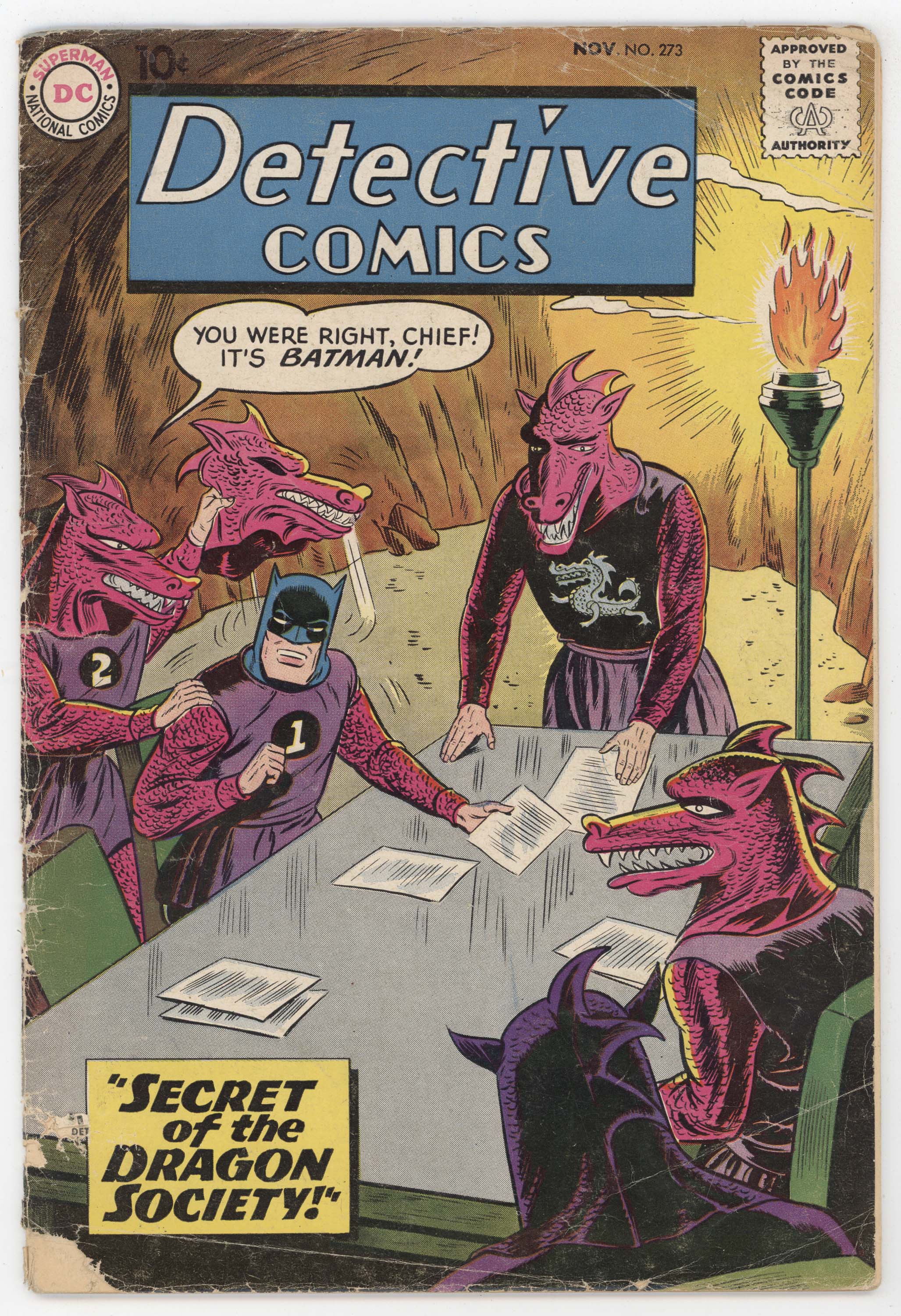 Batman Detective Comics 273 DC 1959 GD VG Sheldon Moldoff Robin Dragon ...