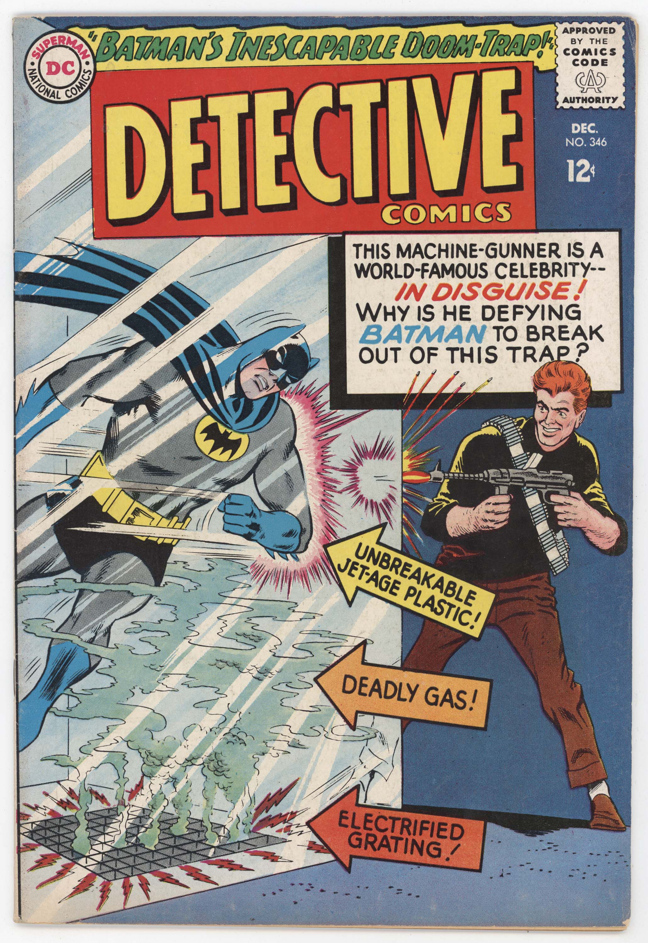 Batman Detective Comics 346 DC 1965 FN Carmine Infantino Cage Bondage ...