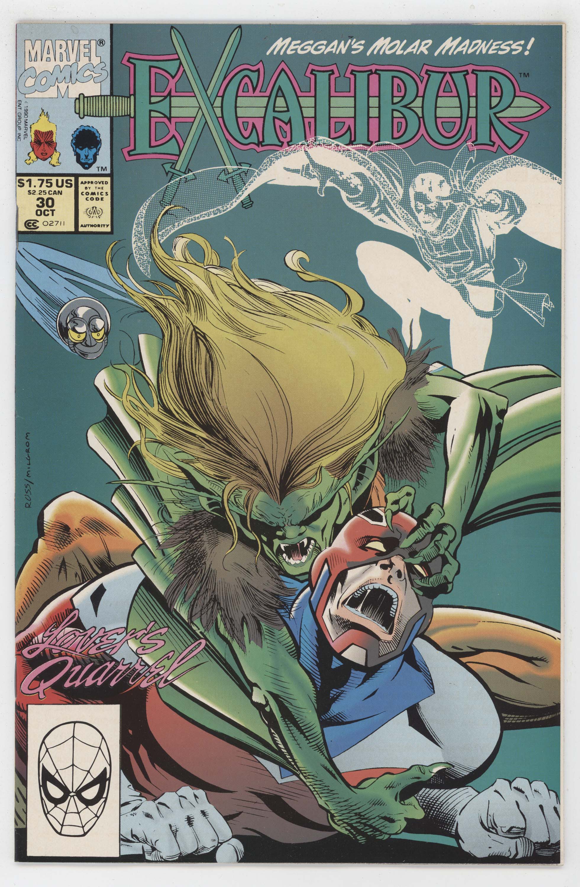Excalibur 30 Marvel 1990 NM David Ross Al Milgrom – Golden Apple Comics