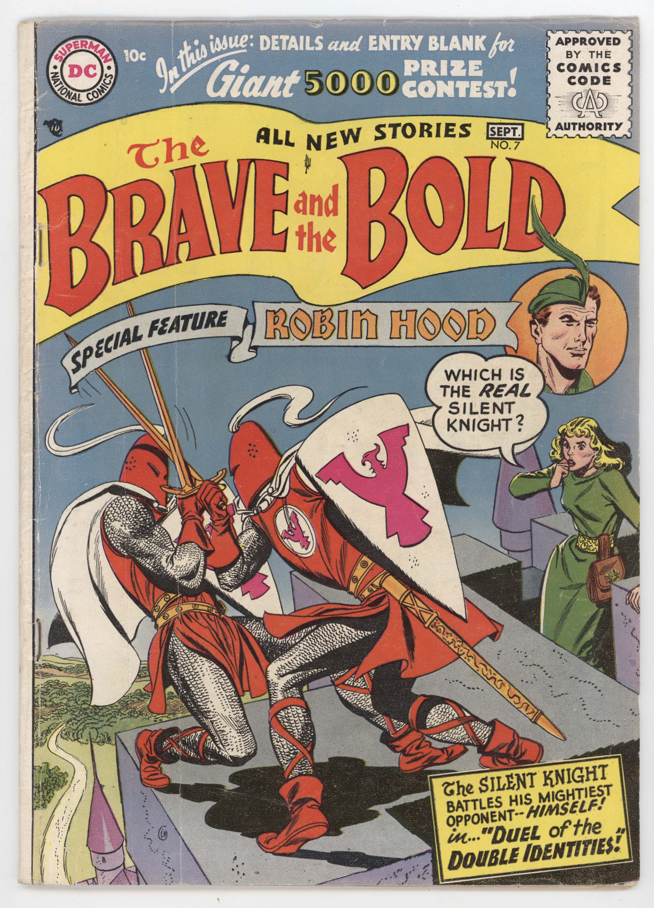 Brave And The Bold 7 DC 1956 VG FN Irv Novick Joe Kubert Russ Heath Ro
