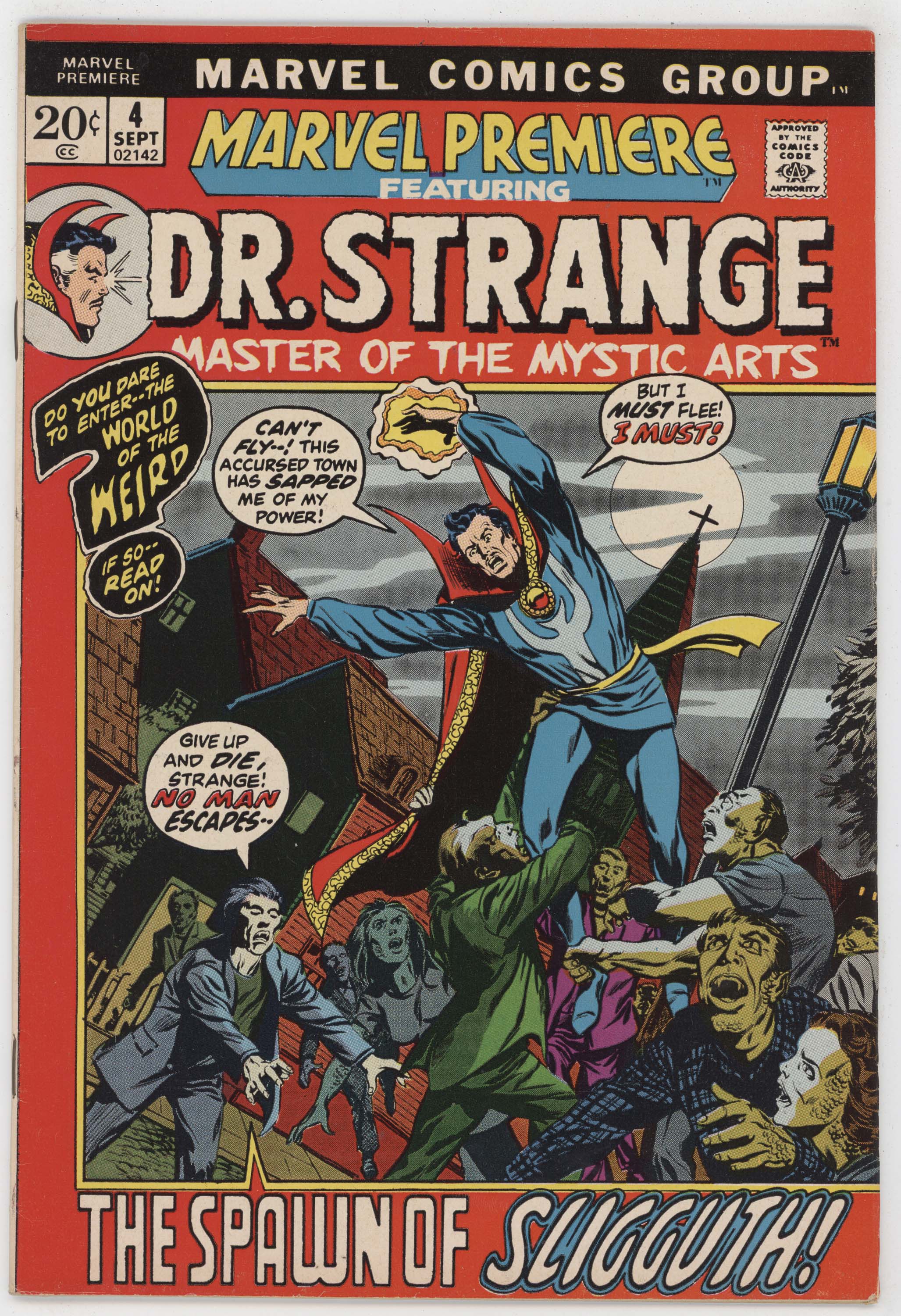 Marvel Premiere 4 1972 VF Dr Strange Barry Windsor Smith – Golden Apple ...