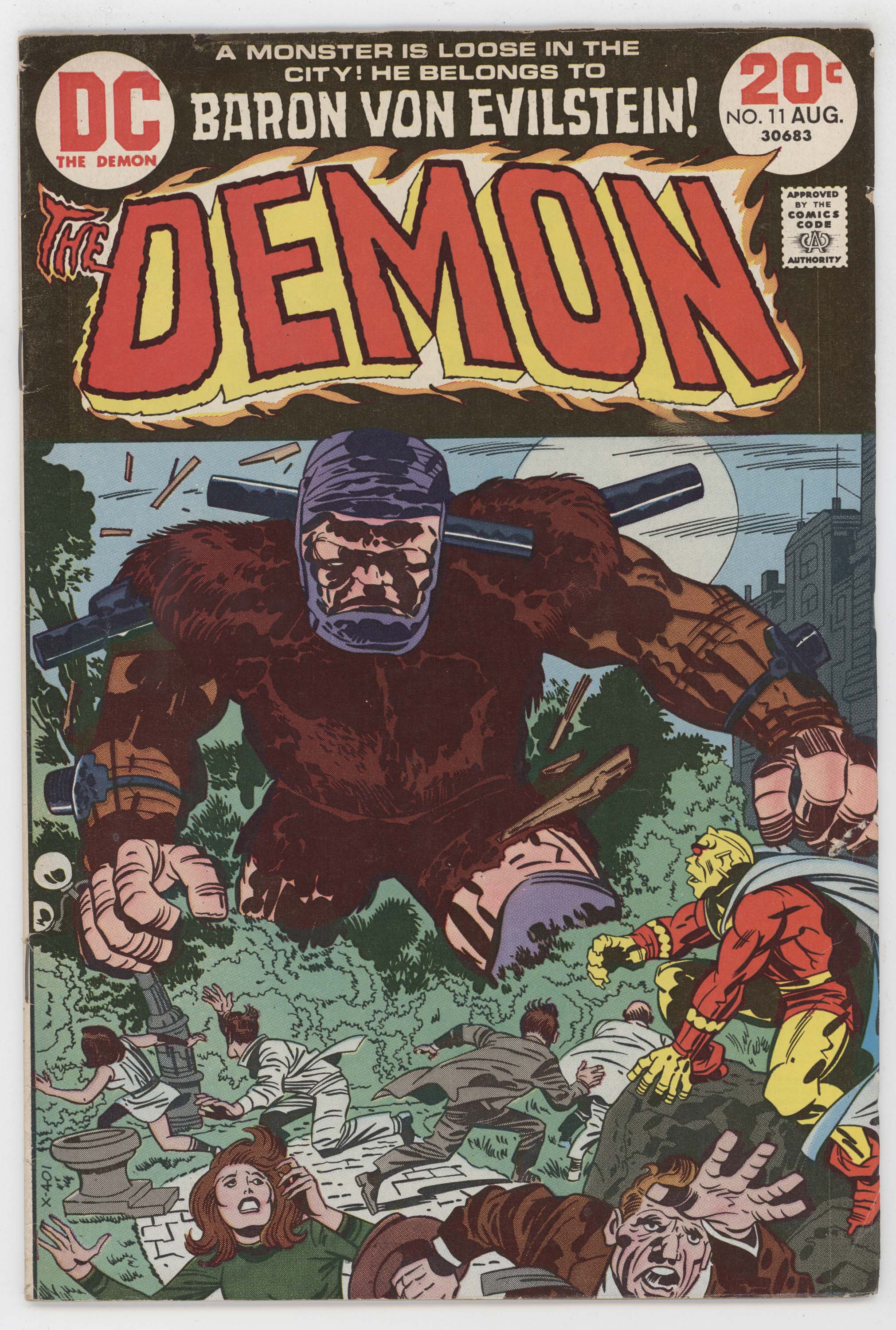 Demon 11 DC 1973 VG FN Jack Kirby Etrigan Jason Blood Baron Von Evilst ...