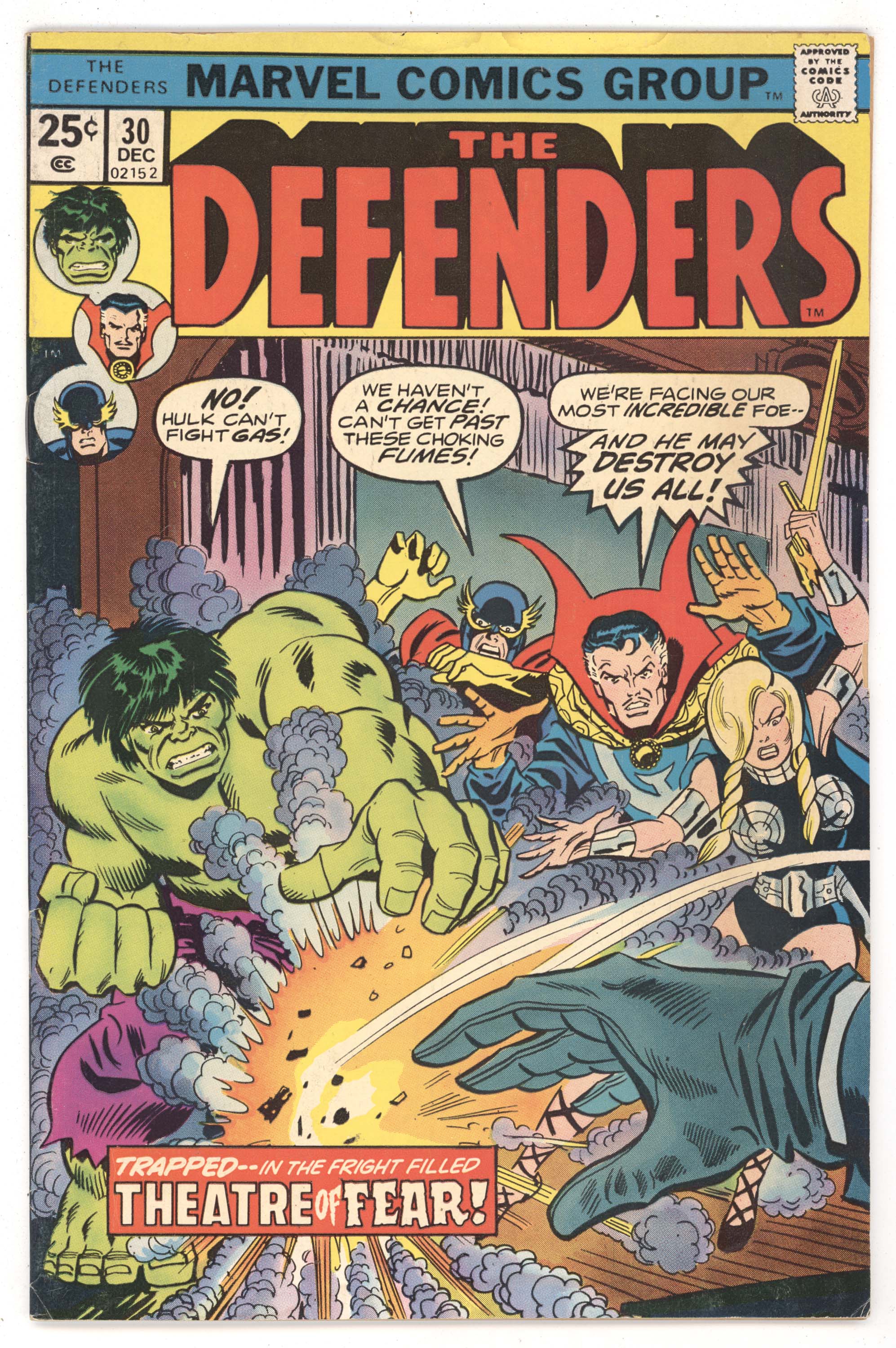 Defenders 30 Marvel 1975 VG Mike Esposito Hulk Dr Strange Nighthawk Va ...