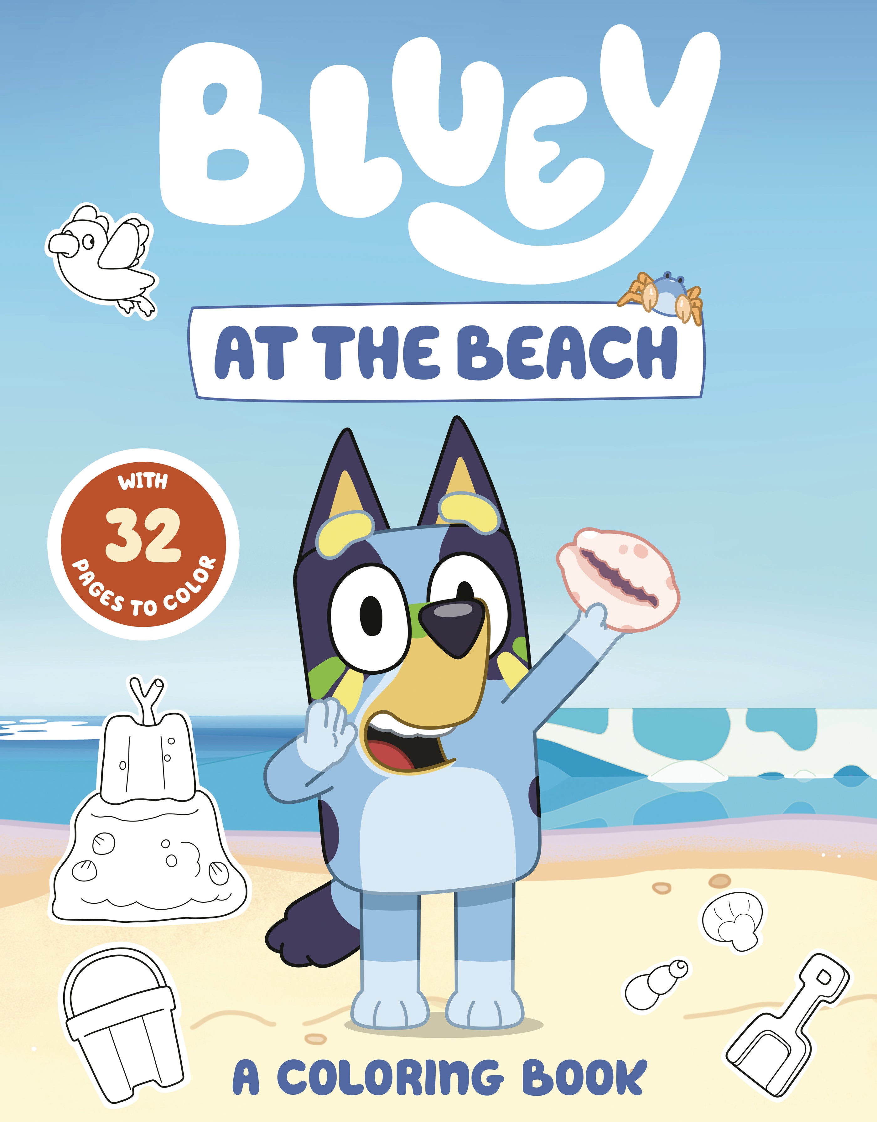 Bluey At The Beach Coloring Book Sc (06/18/2025) Penguin Young Readers