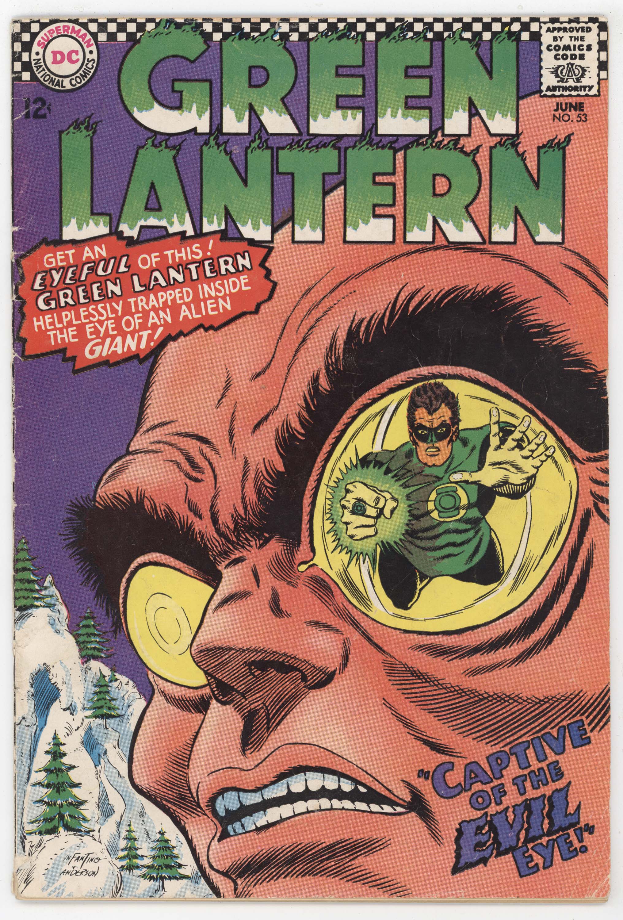 Green Lantern 53 DC 1967 GD VG Carmine Infantino John Broome Alien ...