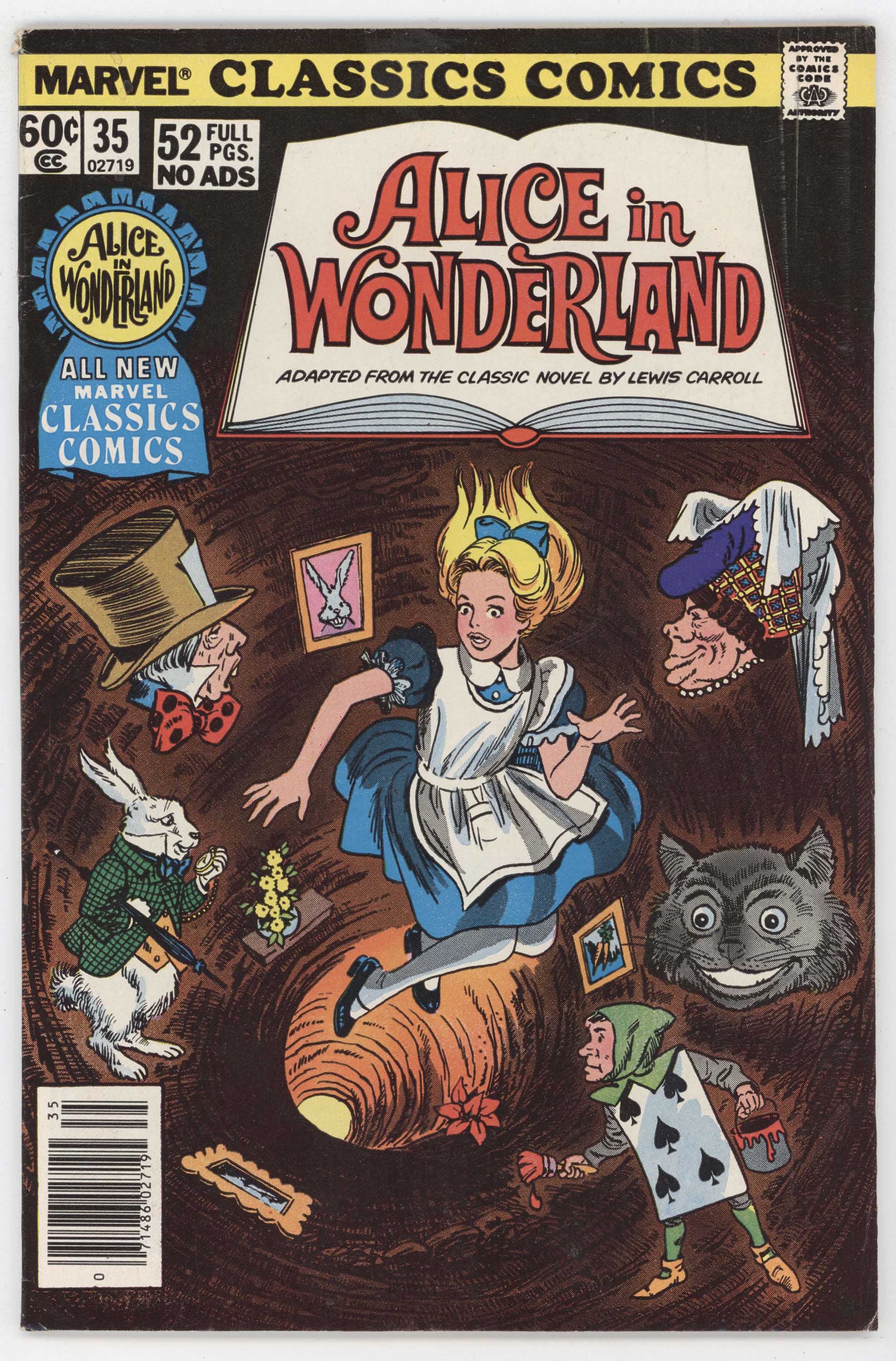 Marvel Classics Comics Series 35 1978 FN Alice In Wonderland Lewis Car ...