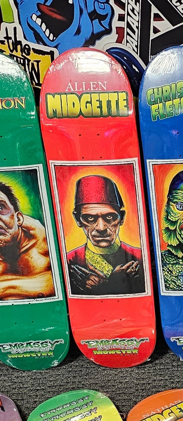 Embassy Allen Midgette Monster Series 8.5″ Skateboard Deck – Golden ...