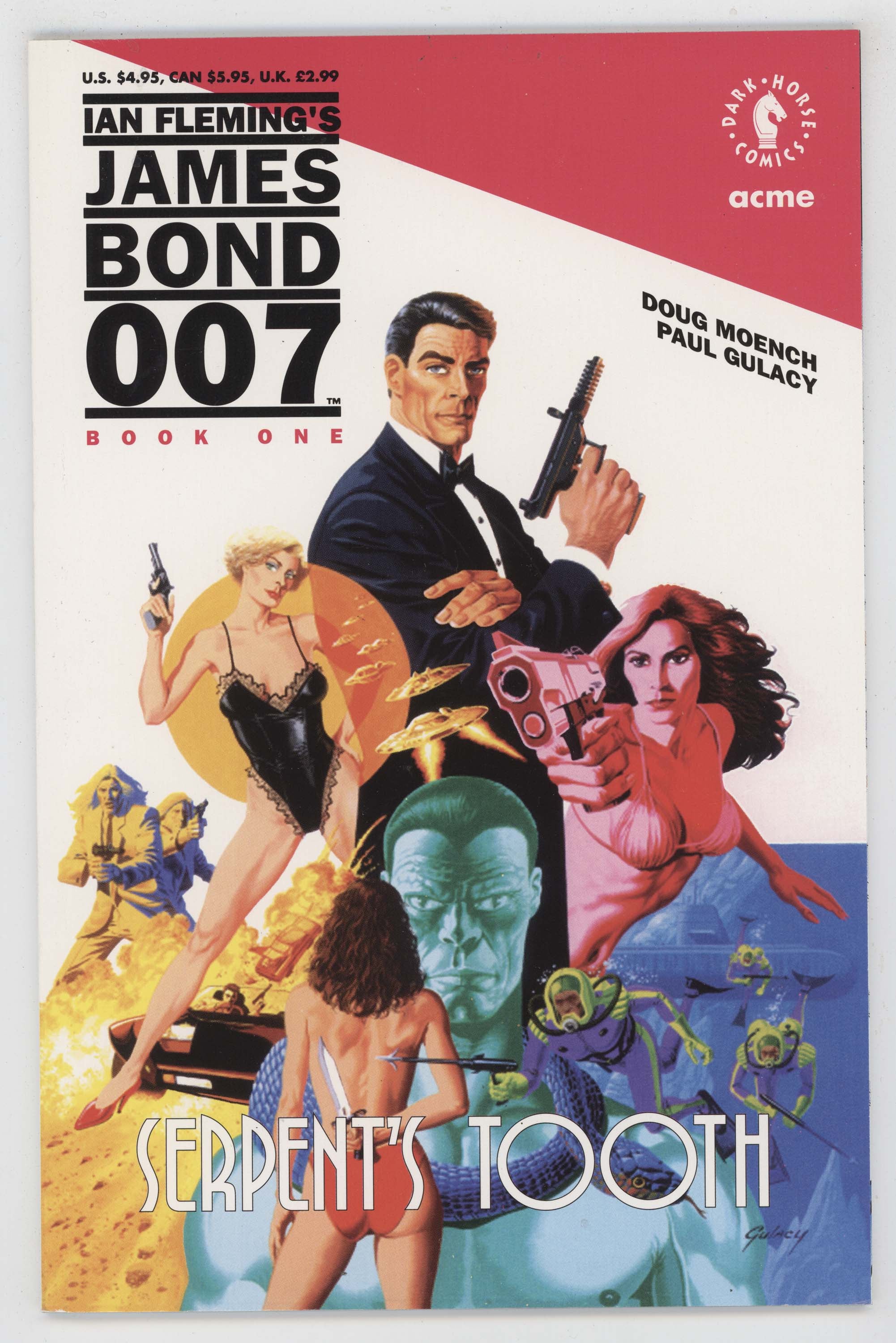 James Bond 007 Serpent's Tooth 1 Dark Horse 1992 NM Paul Gulacy GGA Bi ...
