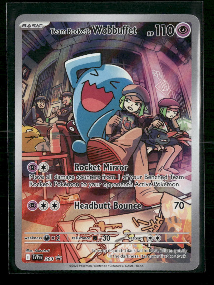 Team Rocket's Wobbuffet SV: Scarlet & Violet Promo Cards #203 – Golden Apple Comics