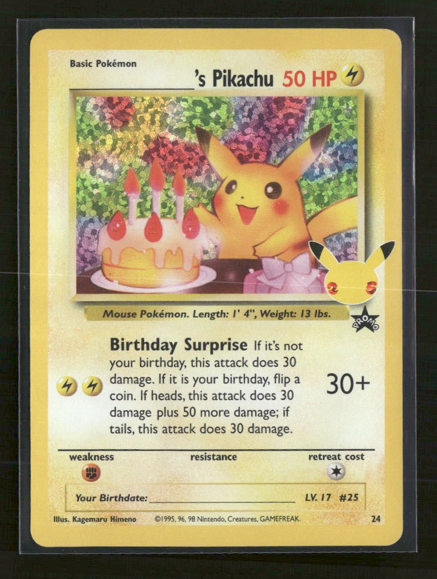 Celebrations: Classic Collection ______'s Pikachu #24/53 | Golden Apple ...