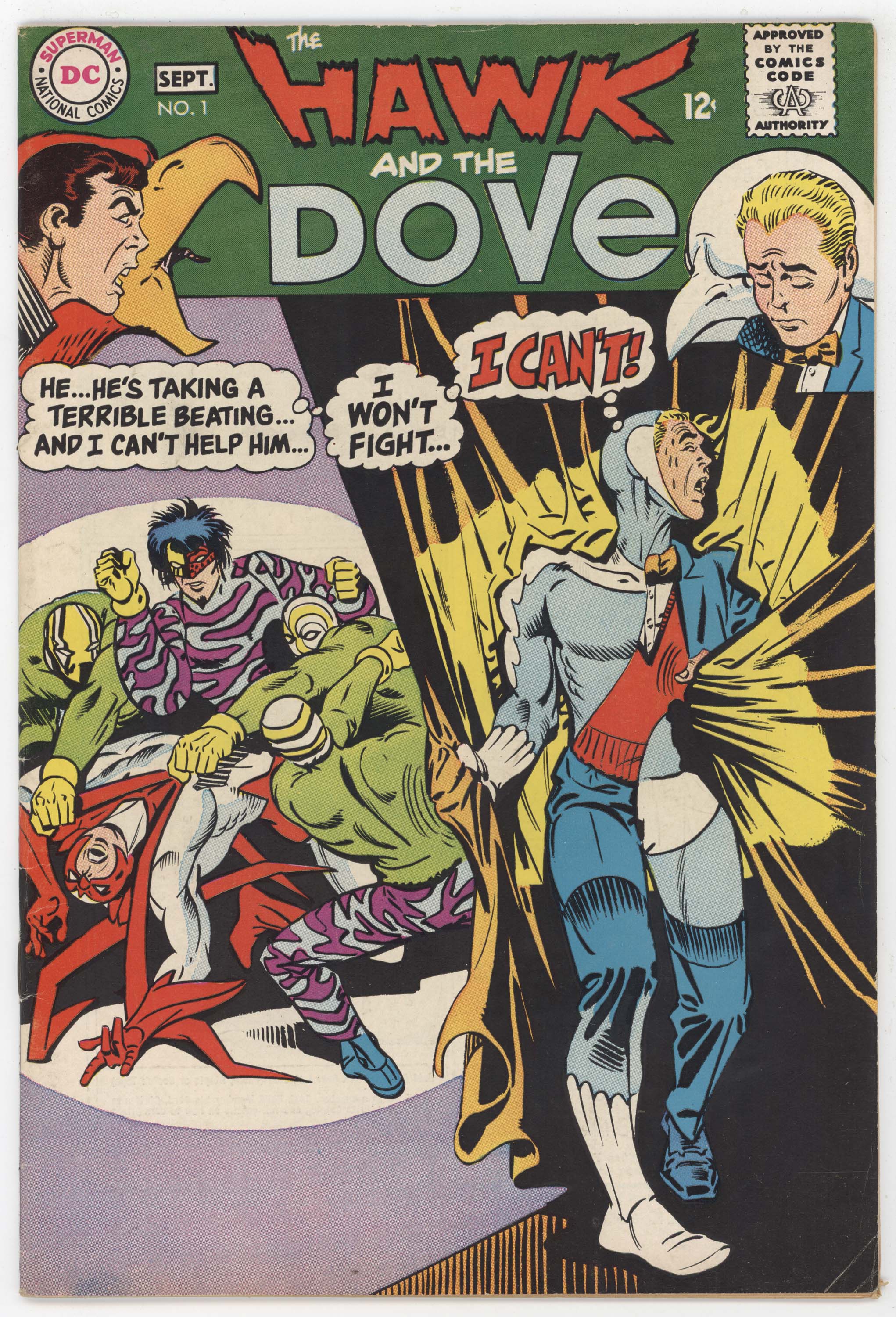 Hawk And The Dove 1 DC 1968 VF Steve Ditko Steve Skeates – Golden Apple ...