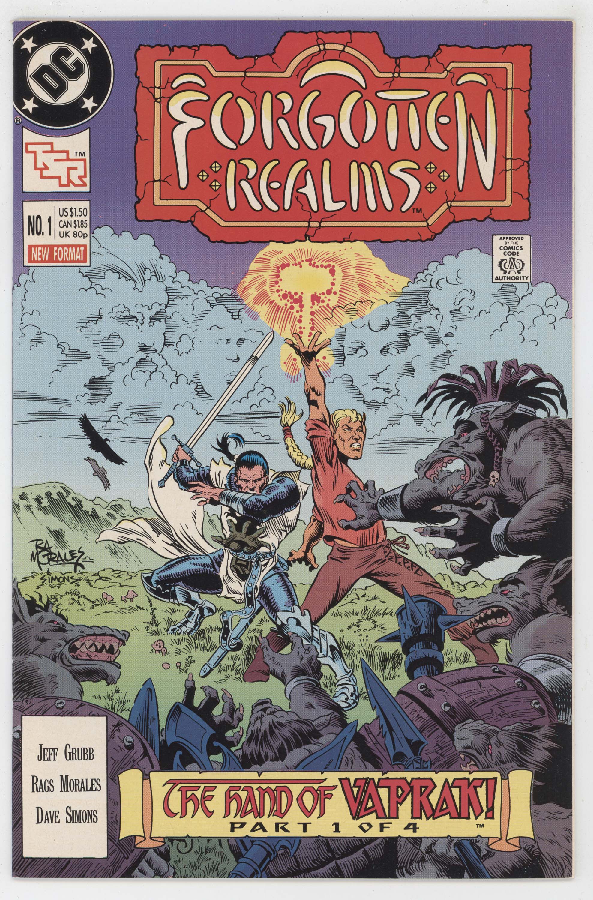 Forgotten Realms 1 DC 1989 NM Dungeons & Dragons D&D Rags Morales ...