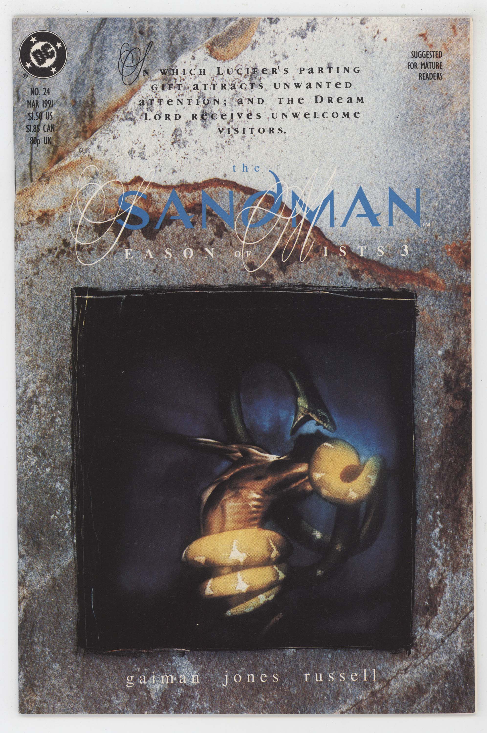Sandman 24 DC Vertigo 1991 NM Neil Gaiman Dave McKean 1st Bast | Golden ...
