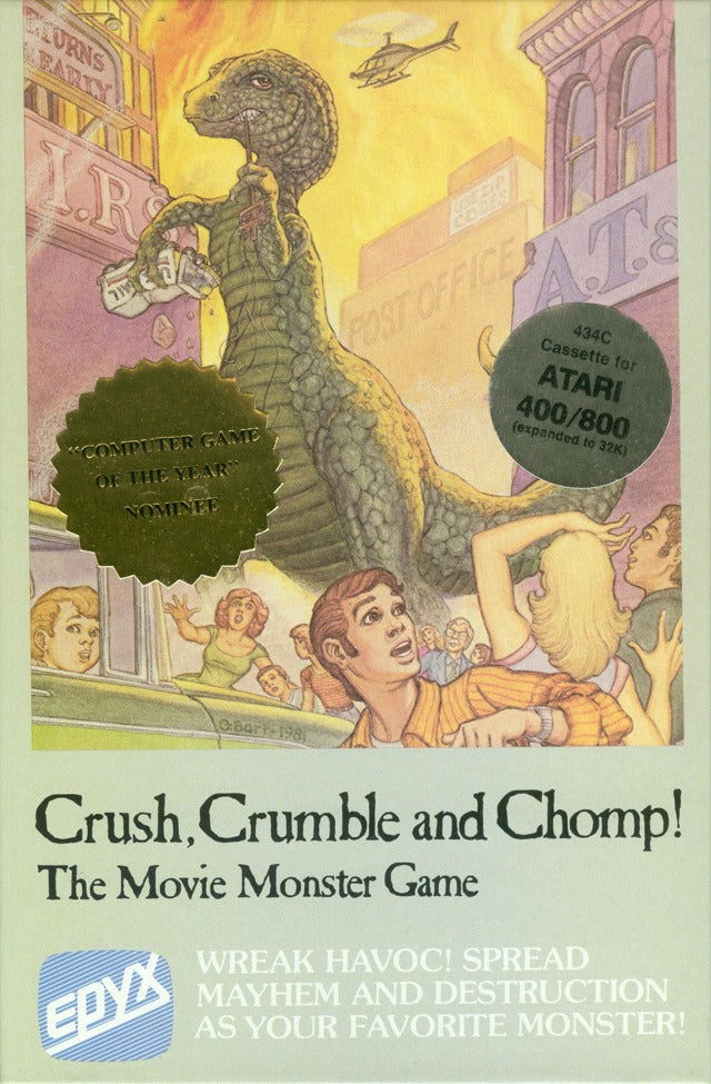 Crush, Crumble, and Chomp! (Atari 400/800) – Golden Apple Comics