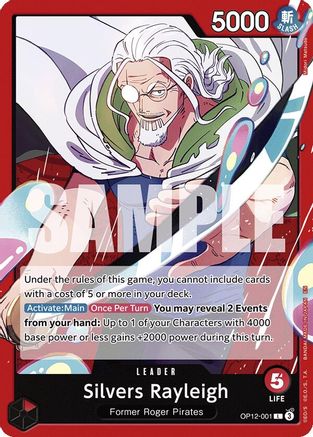 Silvers Rayleigh (OP12-001) - Legacy of the Master – Golden Apple Comics