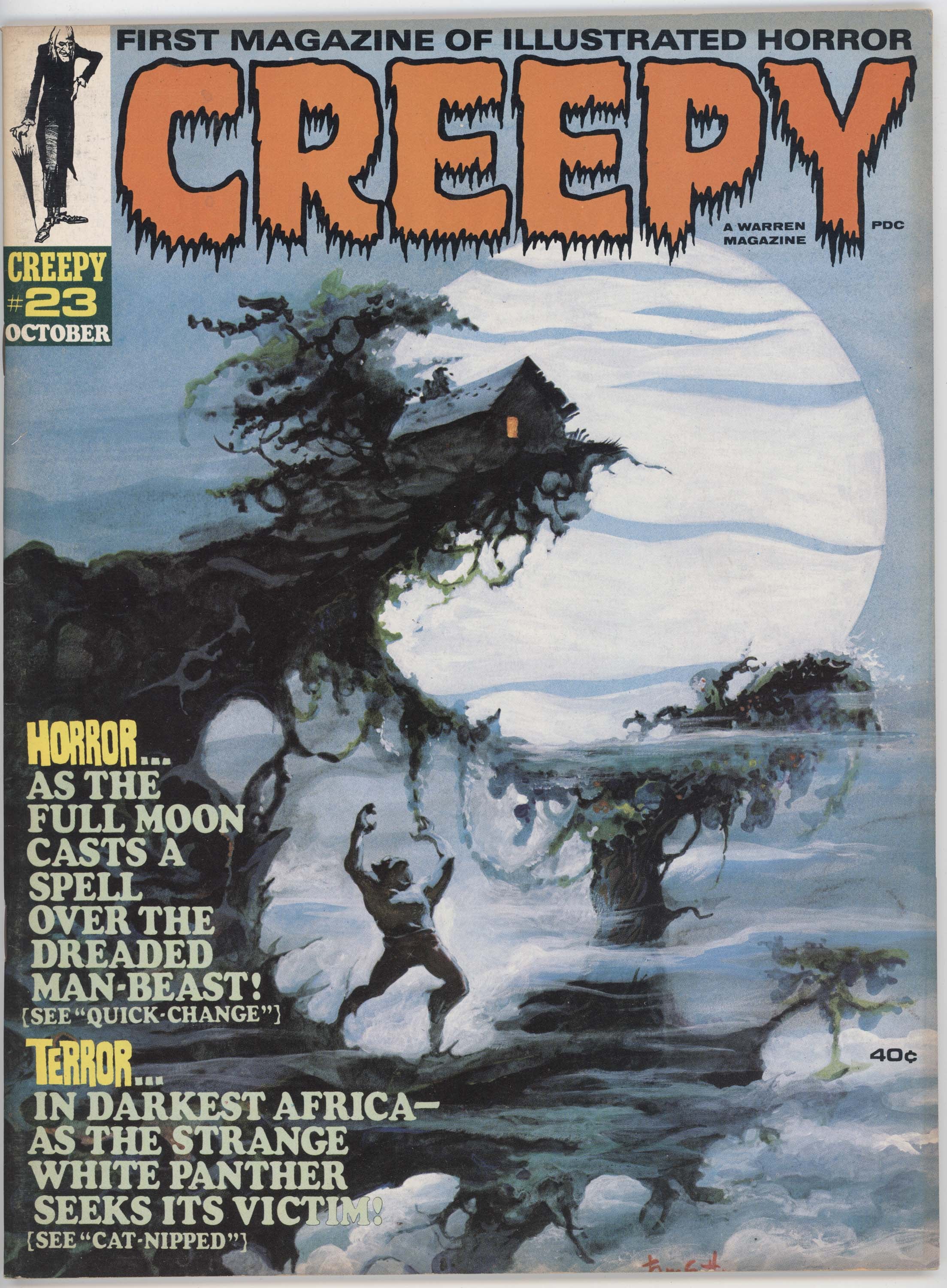 Creepy Magazine 23 Warren 1968 VF Tom Sutton Alex Toth Werewolf ...