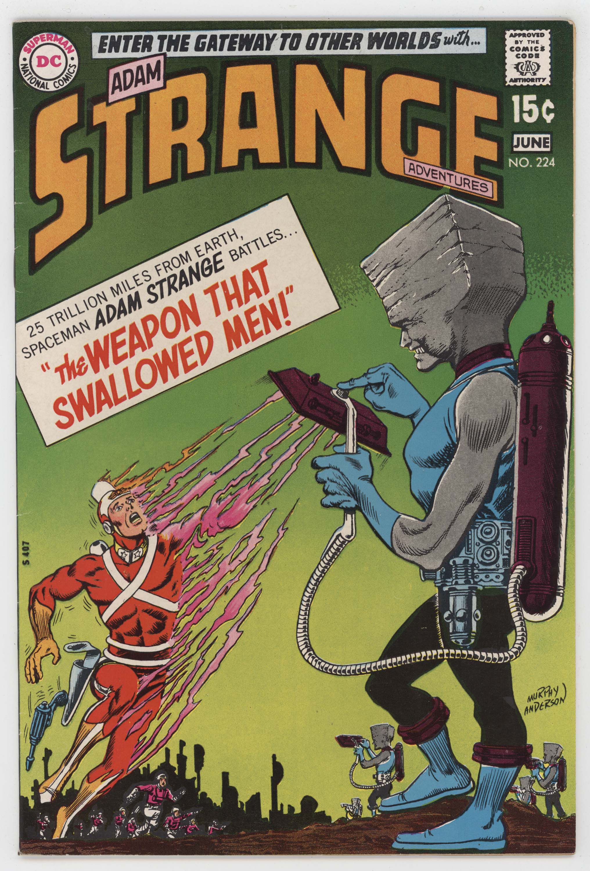 Strange Adventures 224 DC 1970 VF Murphy Anderson Adam Strange – Golden ...