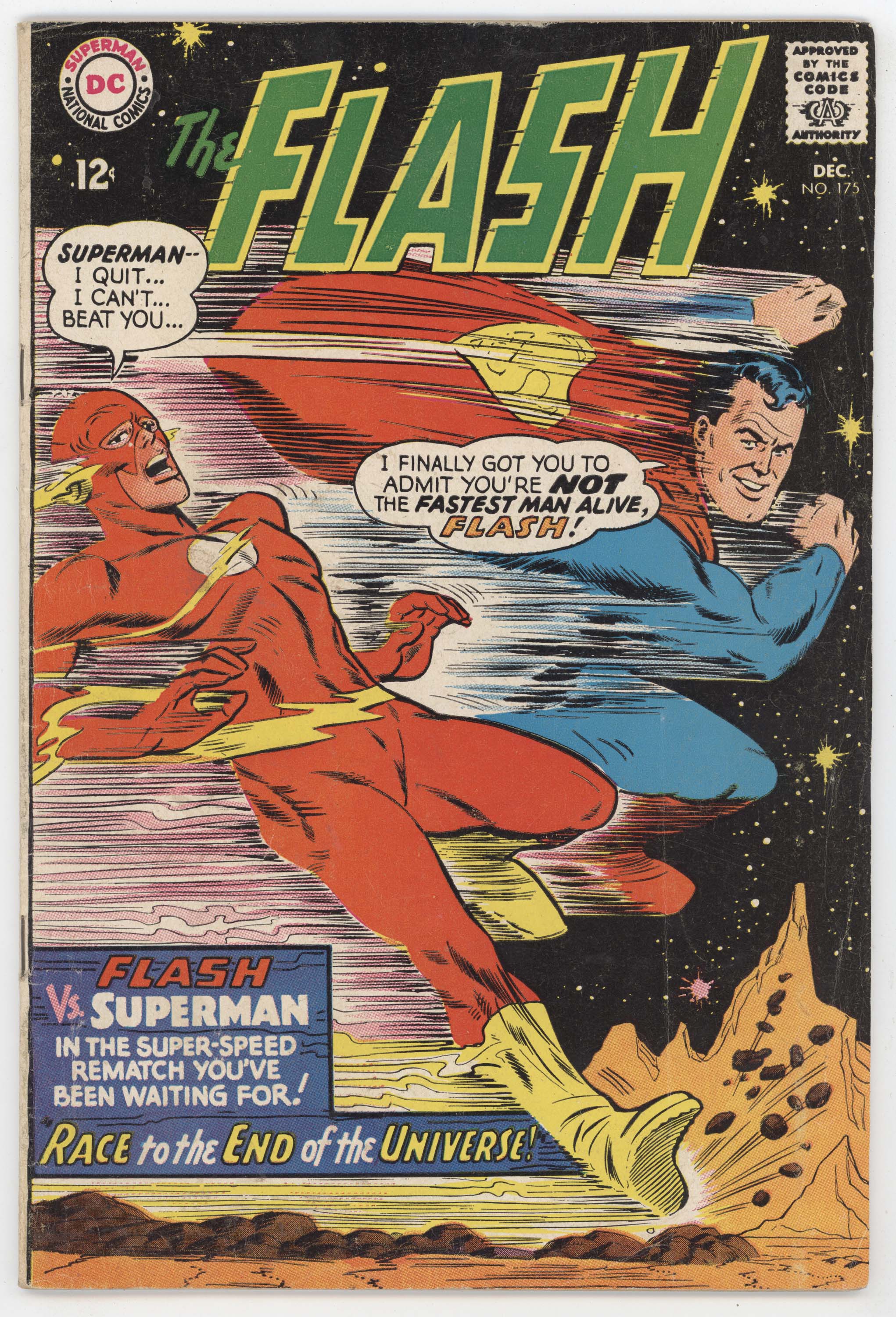 Flash 175 DC 1967 FN Carmine Infantino Superman Race Justice League America | Golden Apple Comics