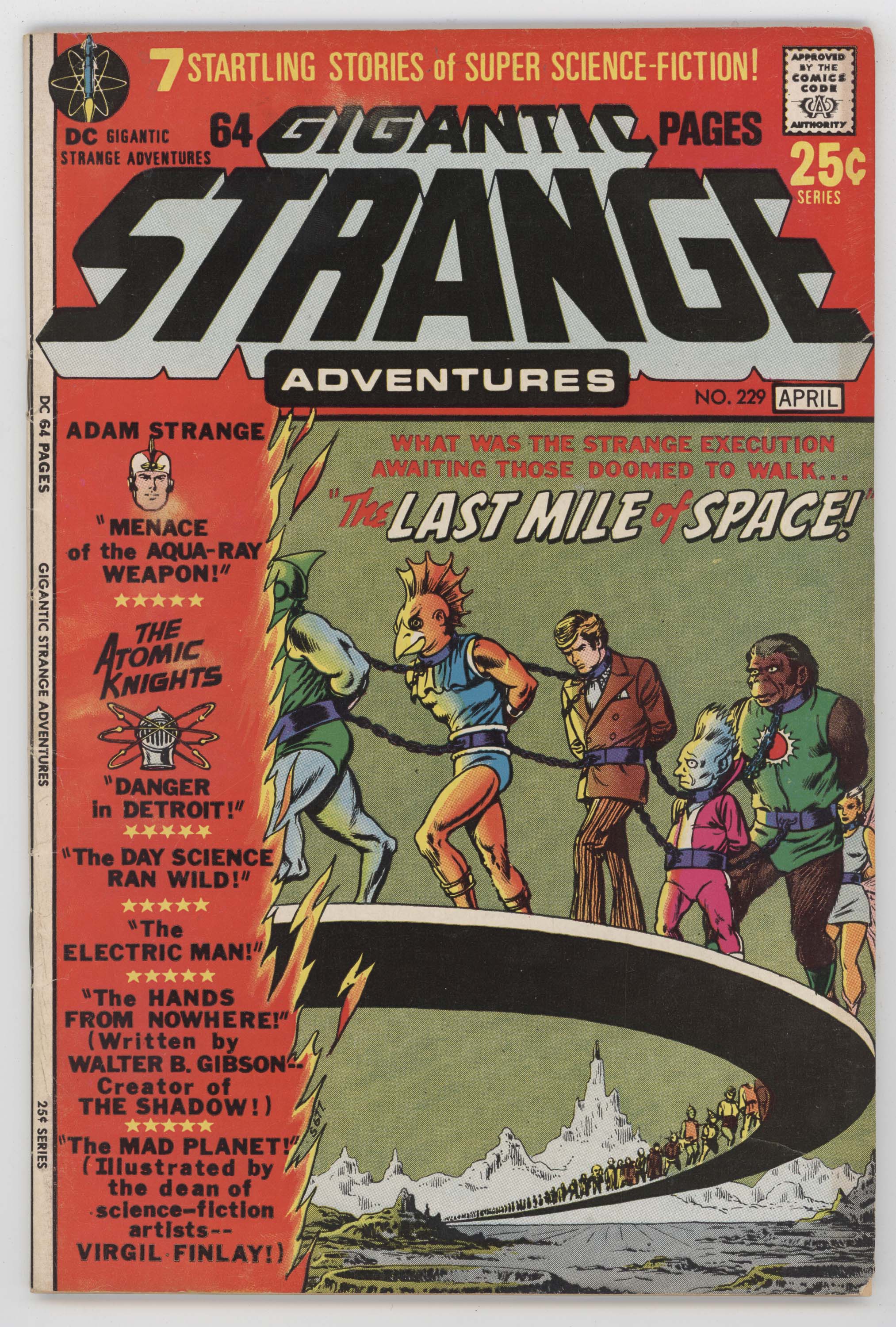 Strange Adventures 229 DC 1971 FN Murphy Anderson Adam Strange Bondage ...