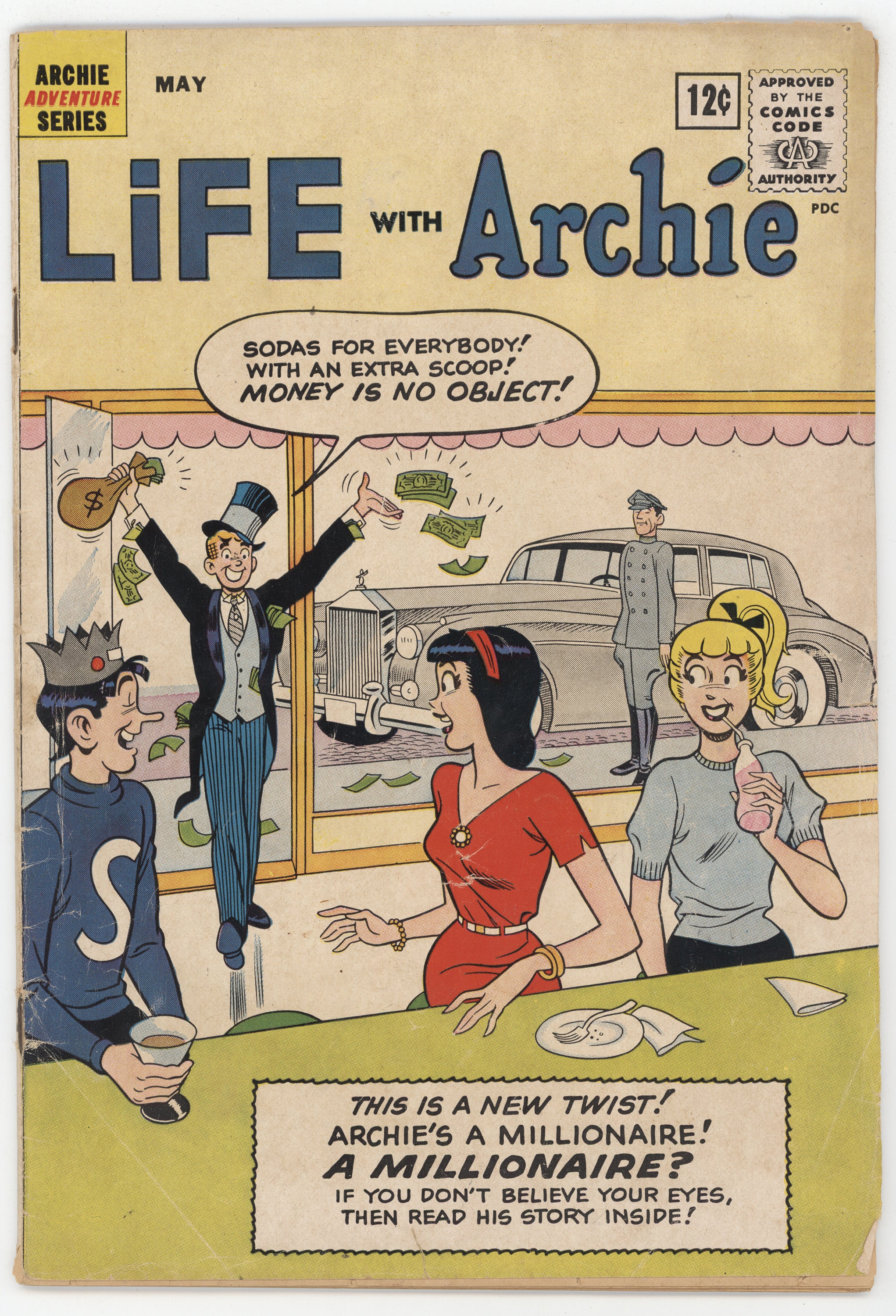 Life With Archie 14 Archie 1962 GD VG Betty Veronica GGA Cash Money Ma ...