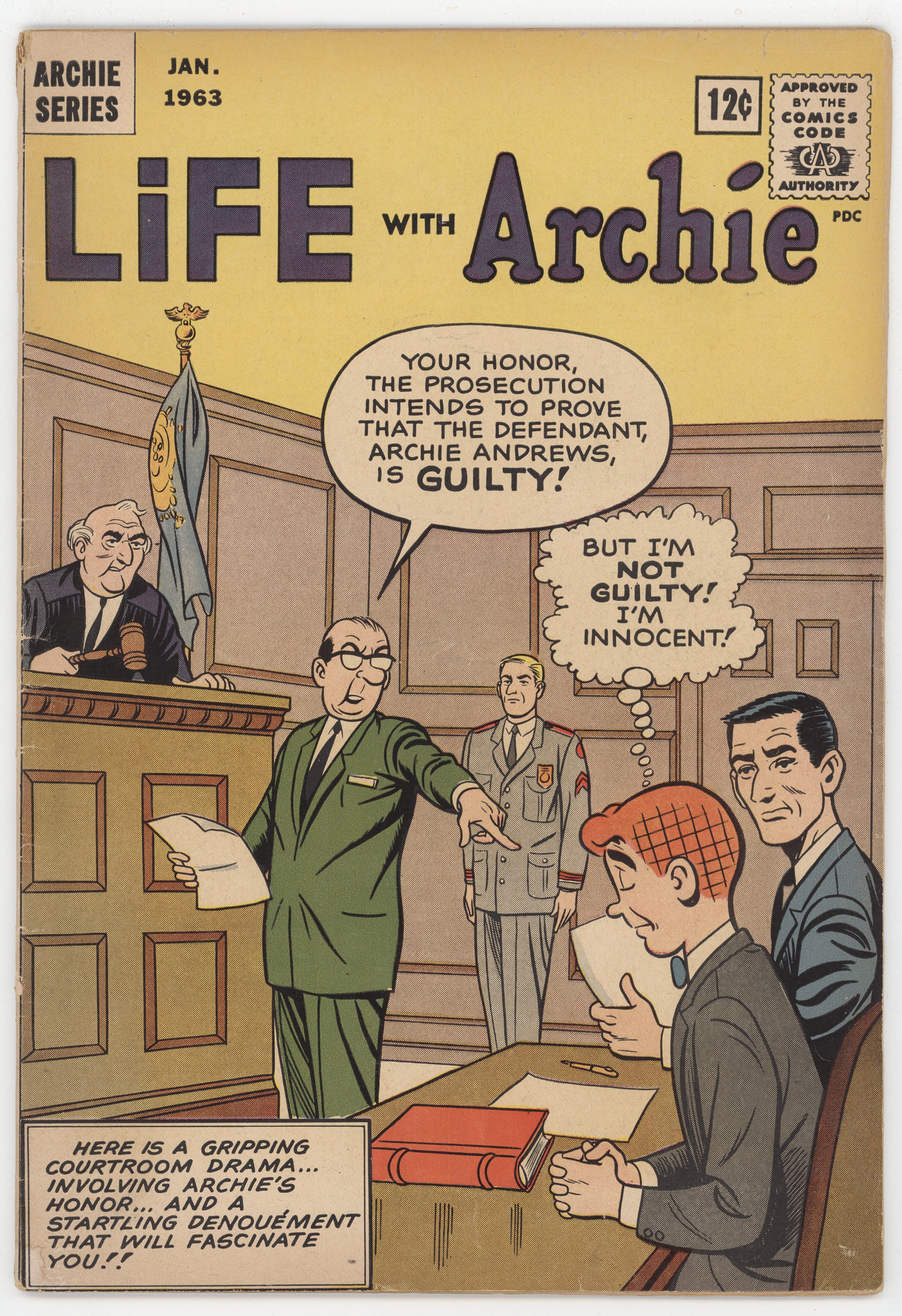 Life With Archie 18 Archie 1963 VG Courtroom Guilty Betty Veronica ...