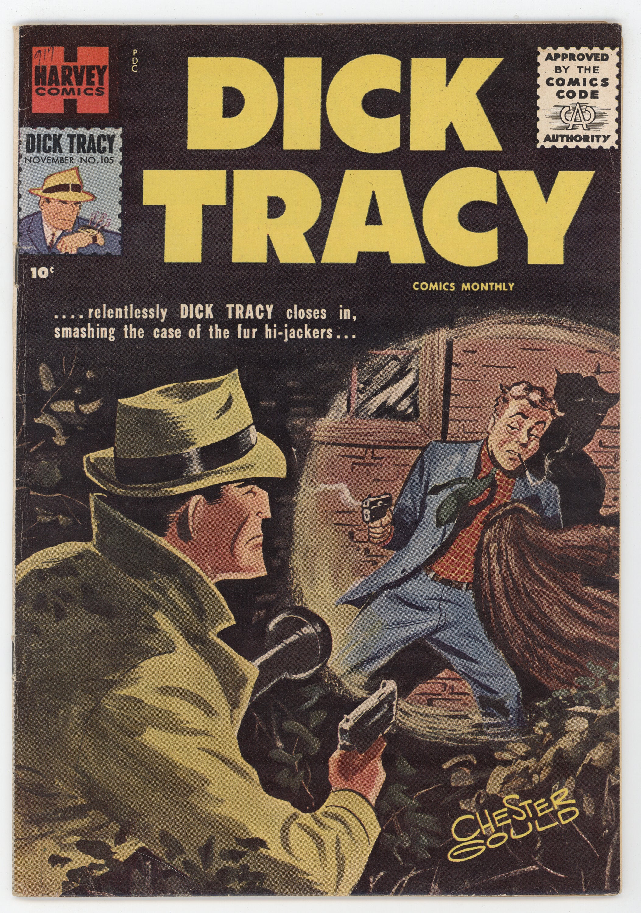 Dick Tracy Monthly 105 Harvey 1956 FN VF Chester Gould Joe Simon Fur C