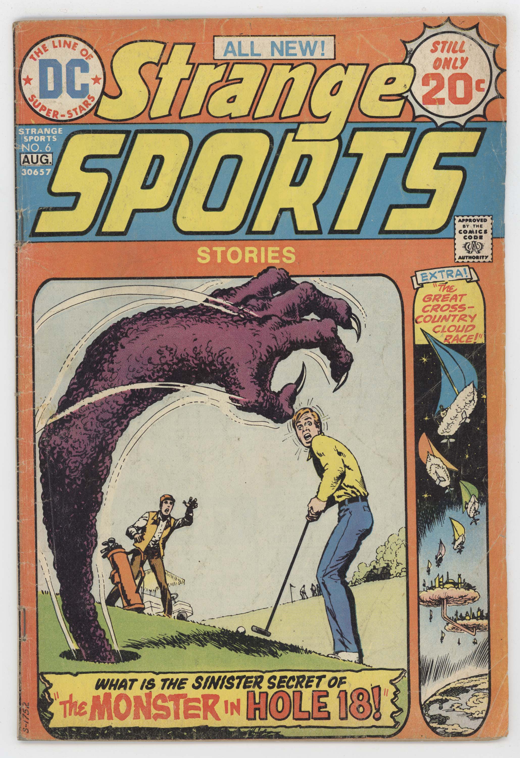 Strange Sports Stories 6 DC 1974 VG Nick Cardy Golf Monster Hole 18 ...