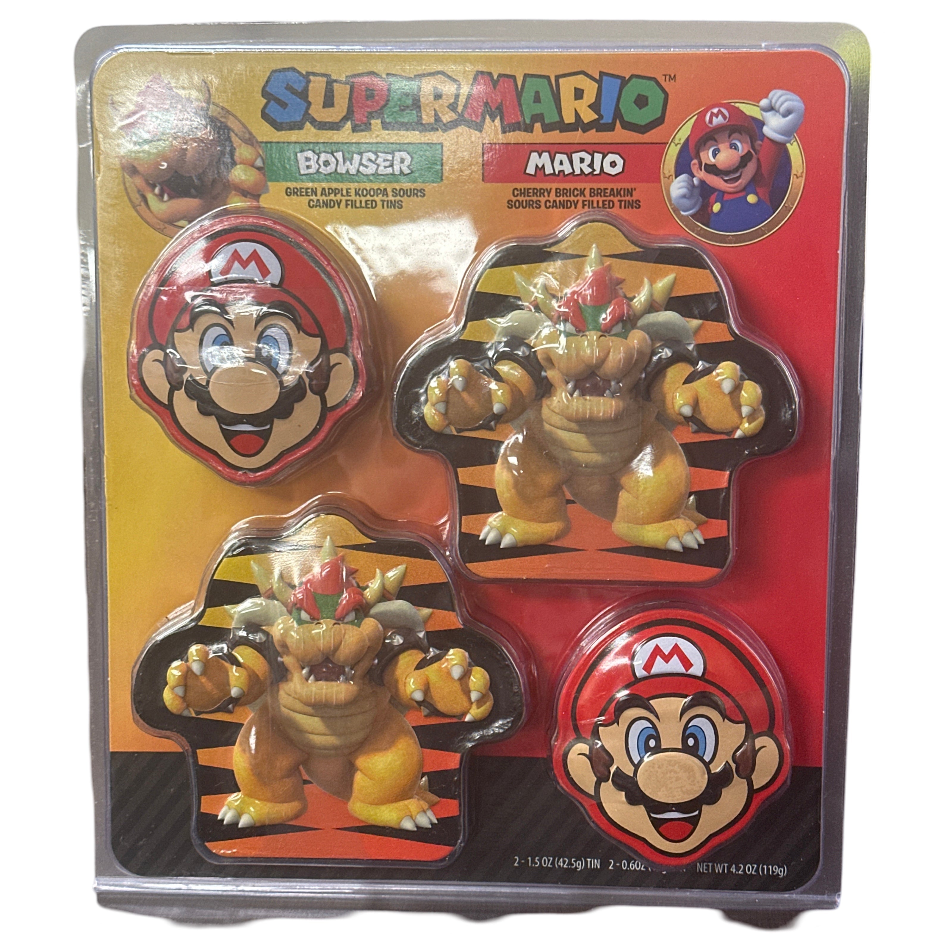 Super Mario and Bowser Candy Tin Collection | Golden Apple Comics