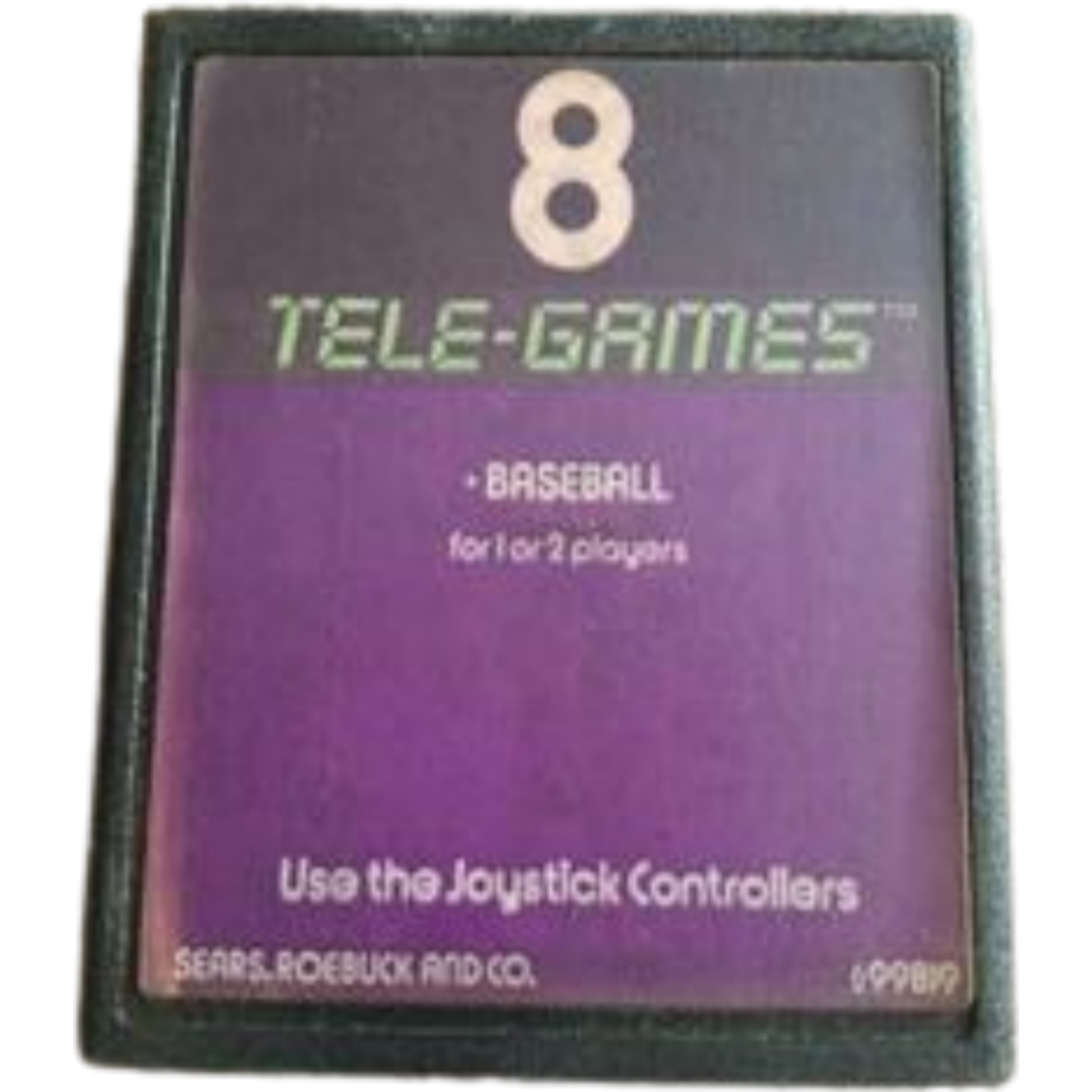 Baseball [Tele Games] TEXT LABEL - Atari 2600 (GAME ONLY) – Golden ...