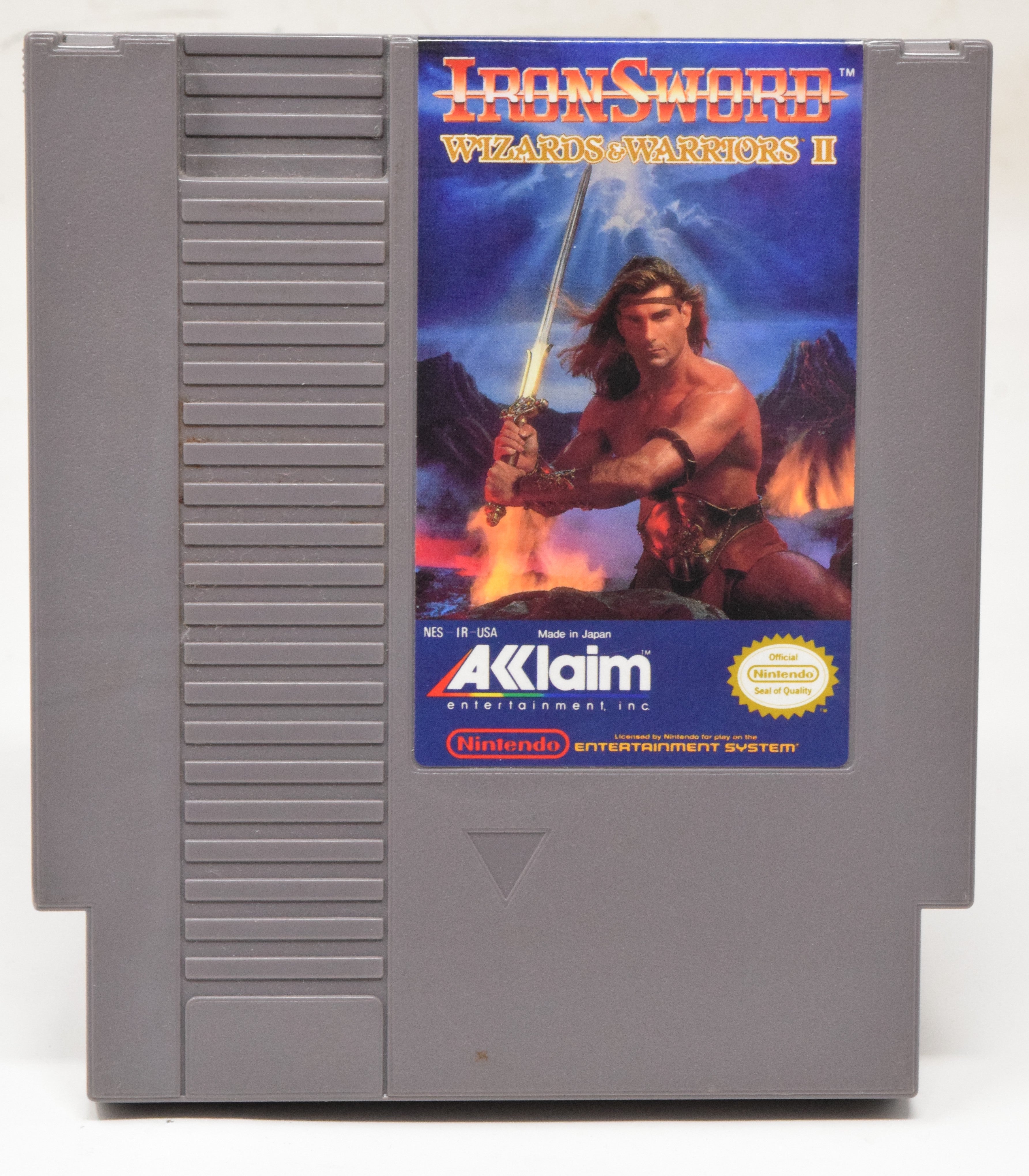 Nintendo NES Iron Sword Wizards Warriors II Acclaim Video Game Cartrid ...