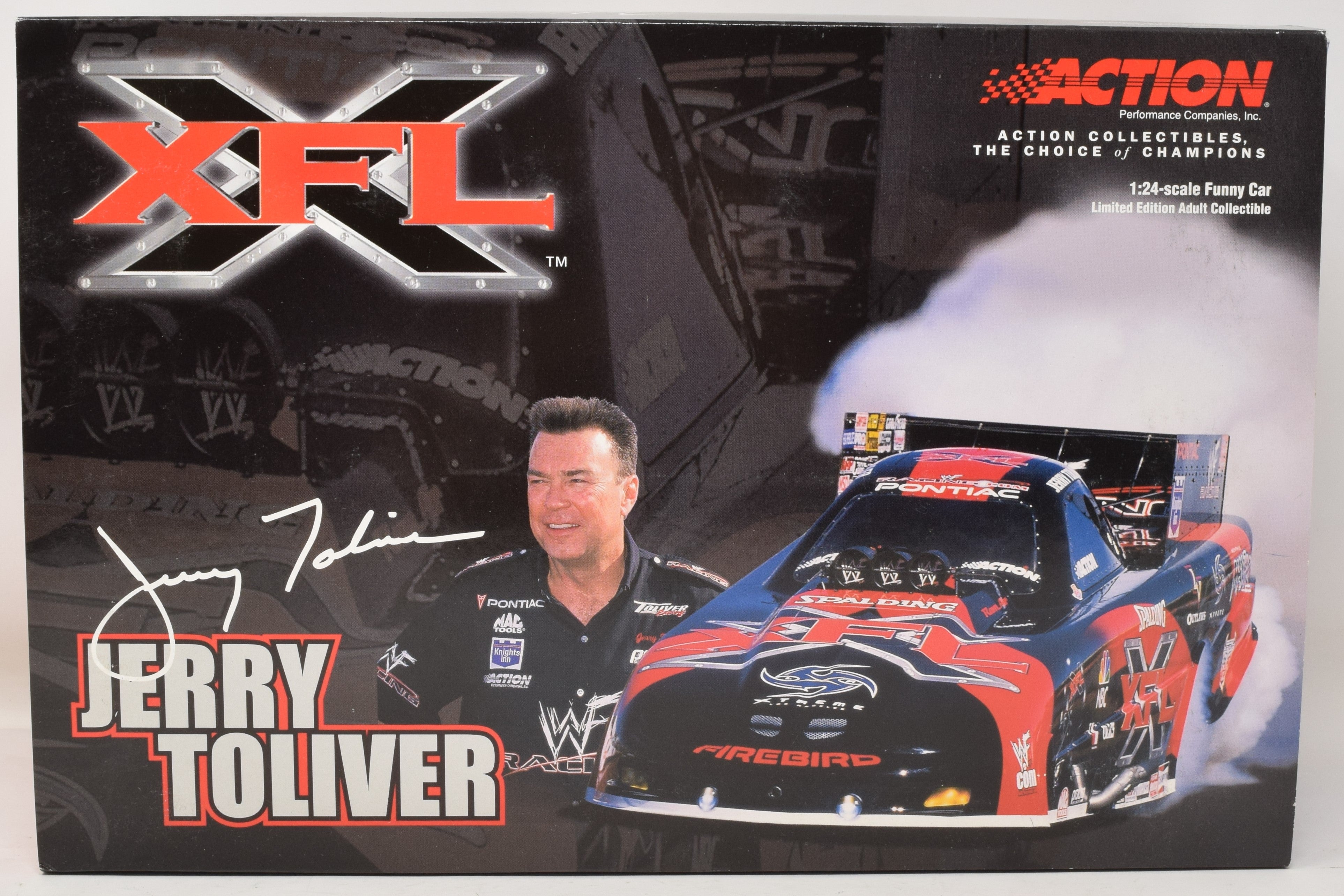 Jerry Toliver Action XFL Funny Car 2001 Pontiac Firebird 1:24 NIB ...