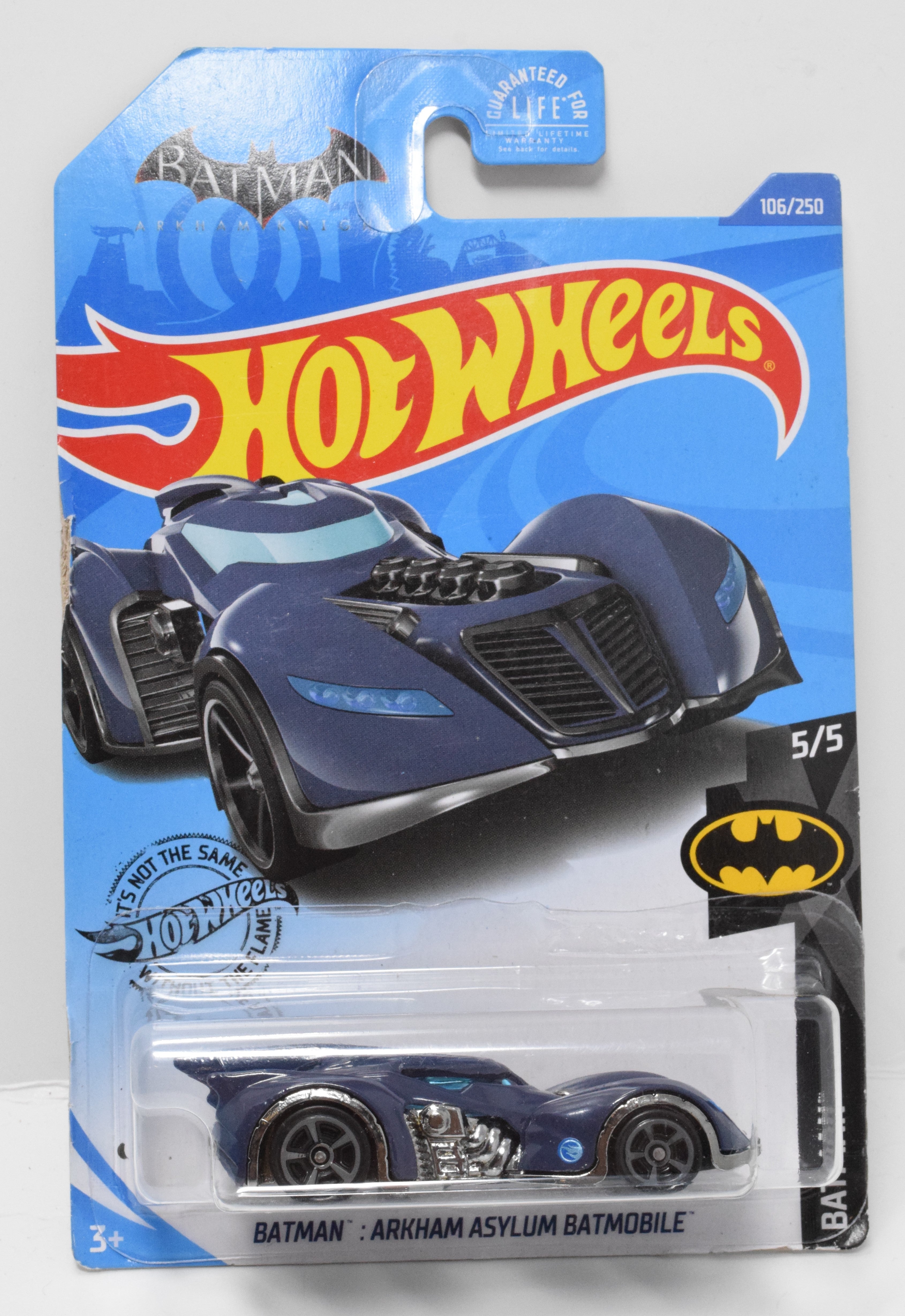 Hot Wheels Batman Arkham Asylum Knight Batmobile Diecast Car 5/5 106 N ...
