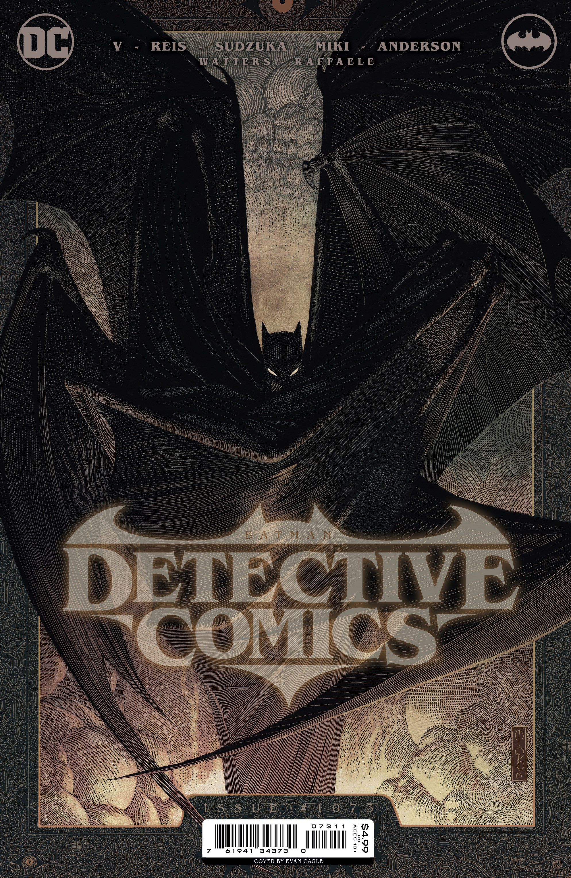 Batman Detective Comics #1073 A Evan Cagle Ram V (06/27/2023) Dc ...