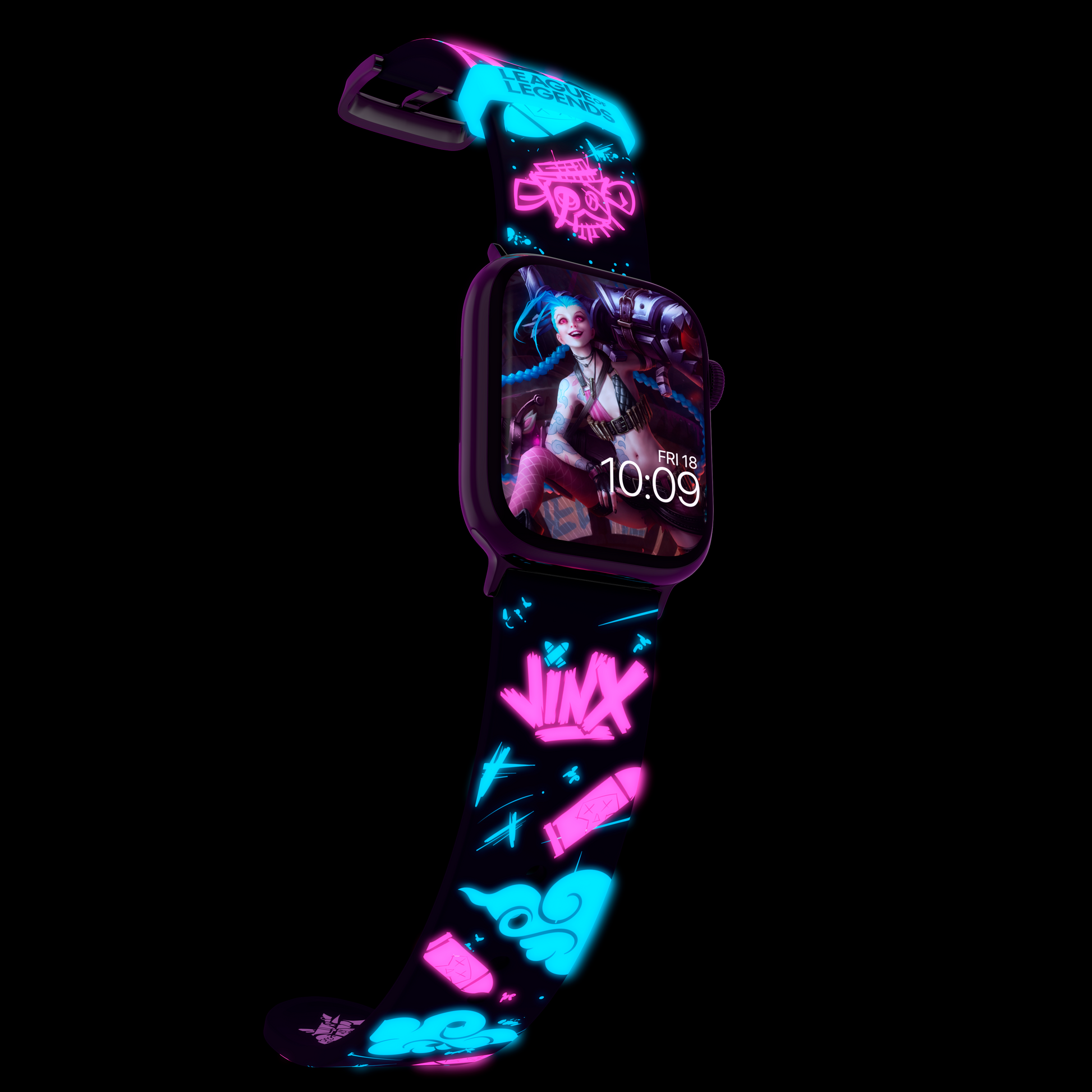 League of Legends - Jinx Graffiti Smartwatch Band | Golden Apple Comics