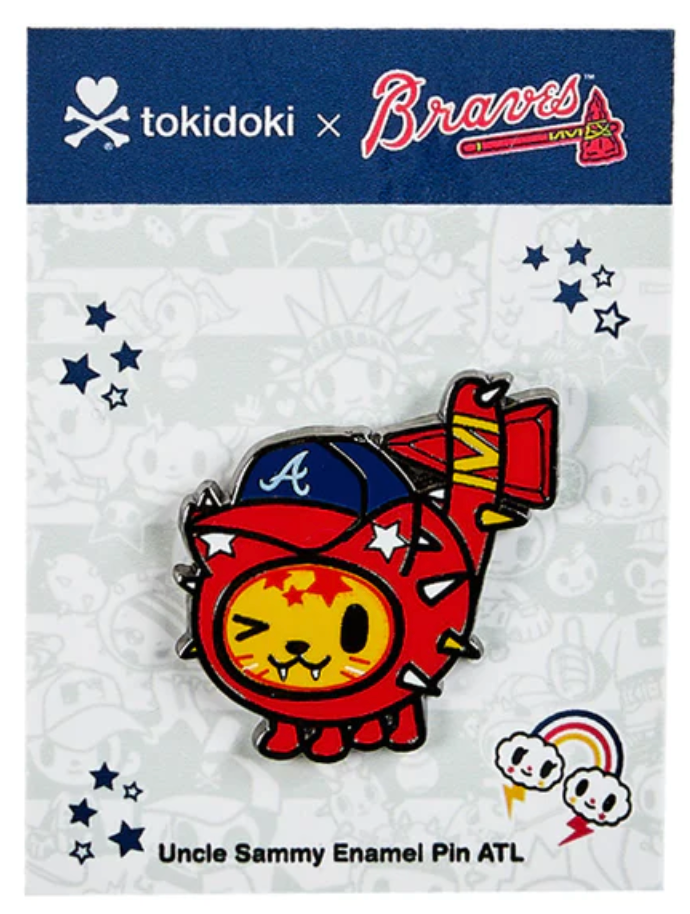 Tokidoki: Pins, Uncle Sammy (Atlanta Braves) – Golden Apple Comics