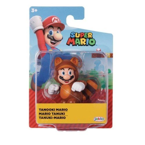Nintendo Super Mario 2 1/2-Inch Mini-Figure - Tanooki Mario(W43 ...