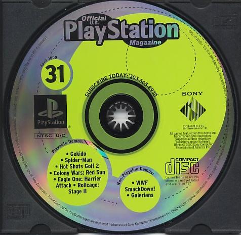 Playstation Magazine April 2000 Demo Disc (Playstation) – Golden Apple ...