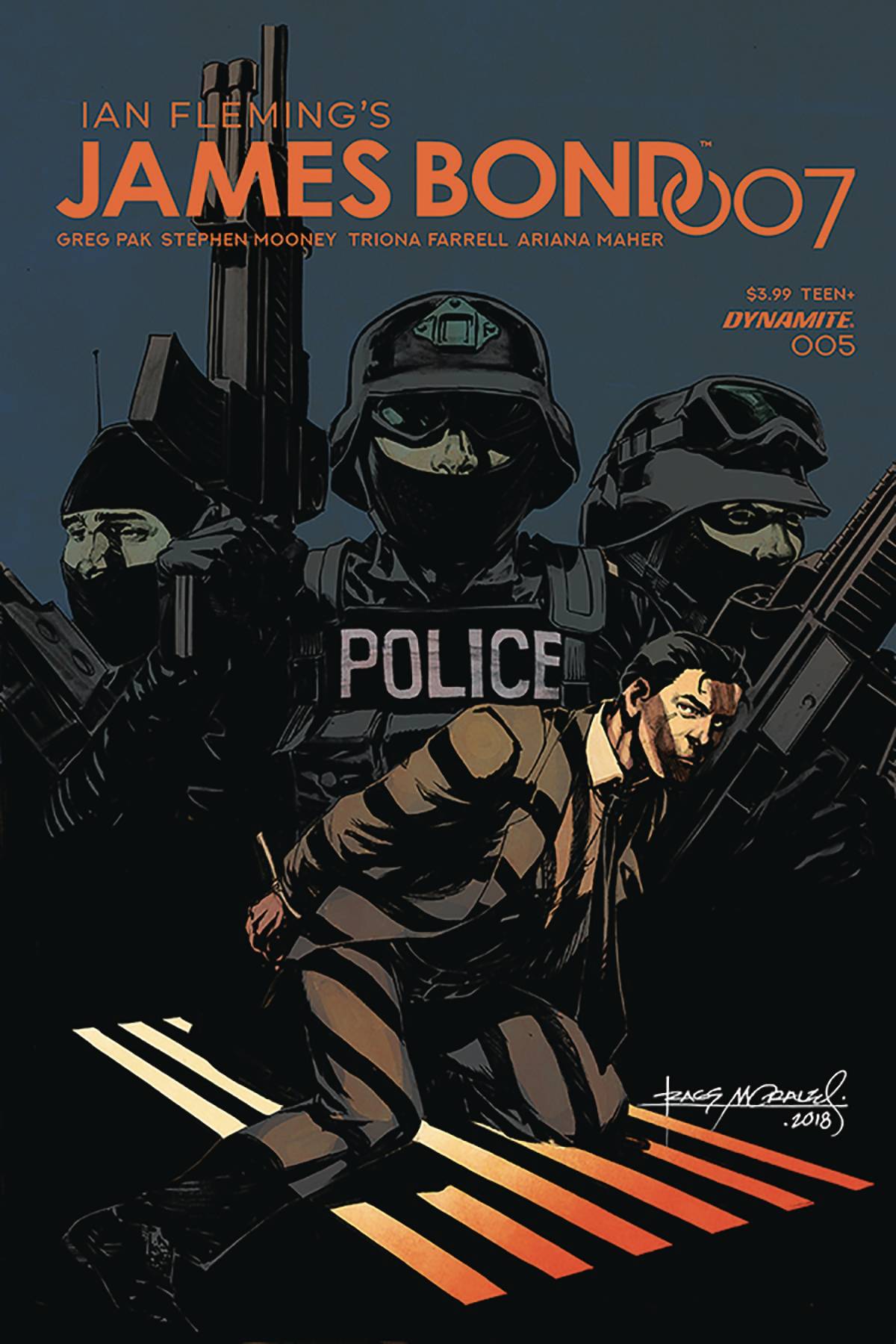 JAMES BOND 007 #5 B Rags MORALES Variant (03/20/2019) DYNAMITE – Golden ...