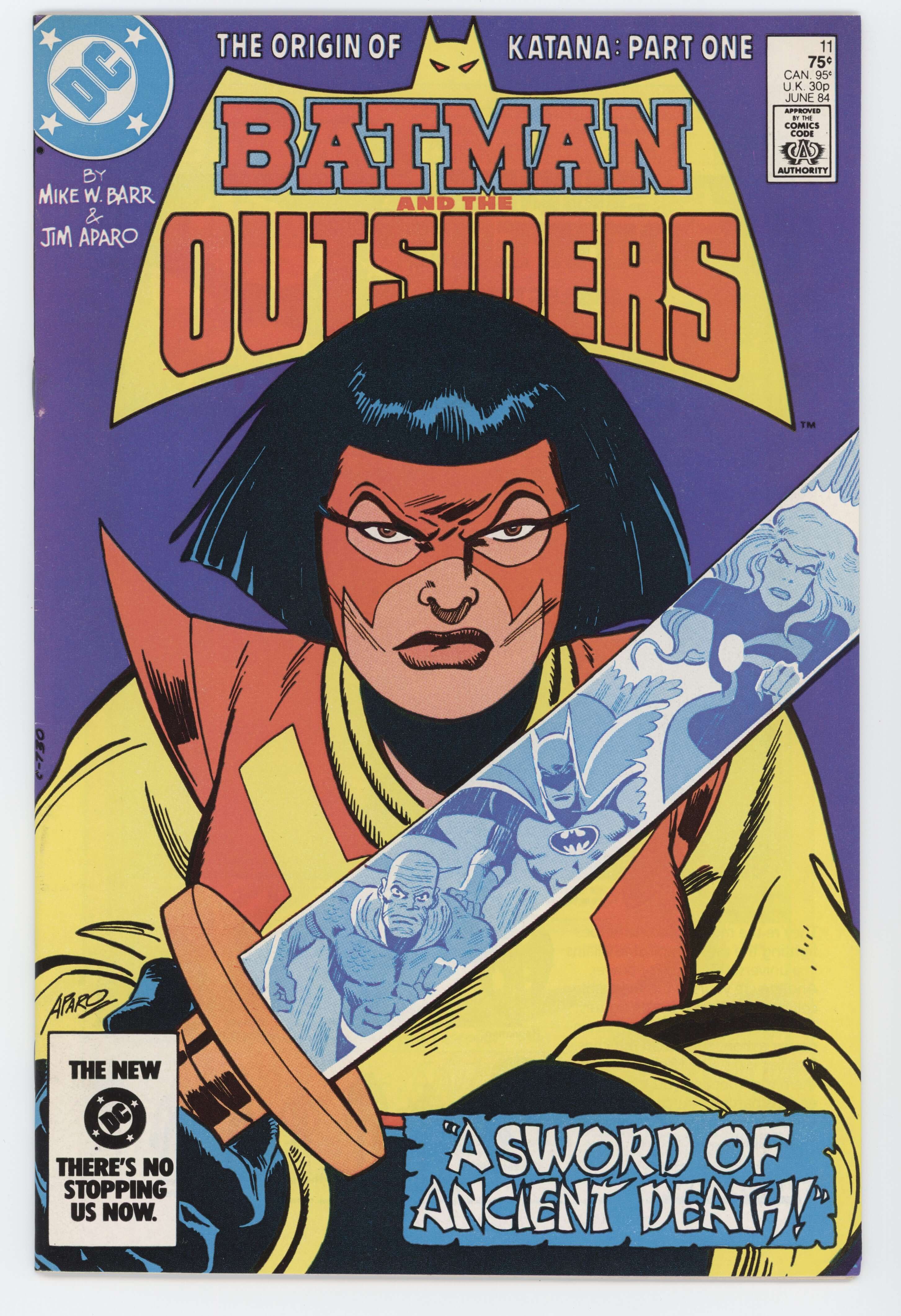 Batman And The Outsiders 11 DC 1984 NM- Katana Jim Aparo Mike Barr ...