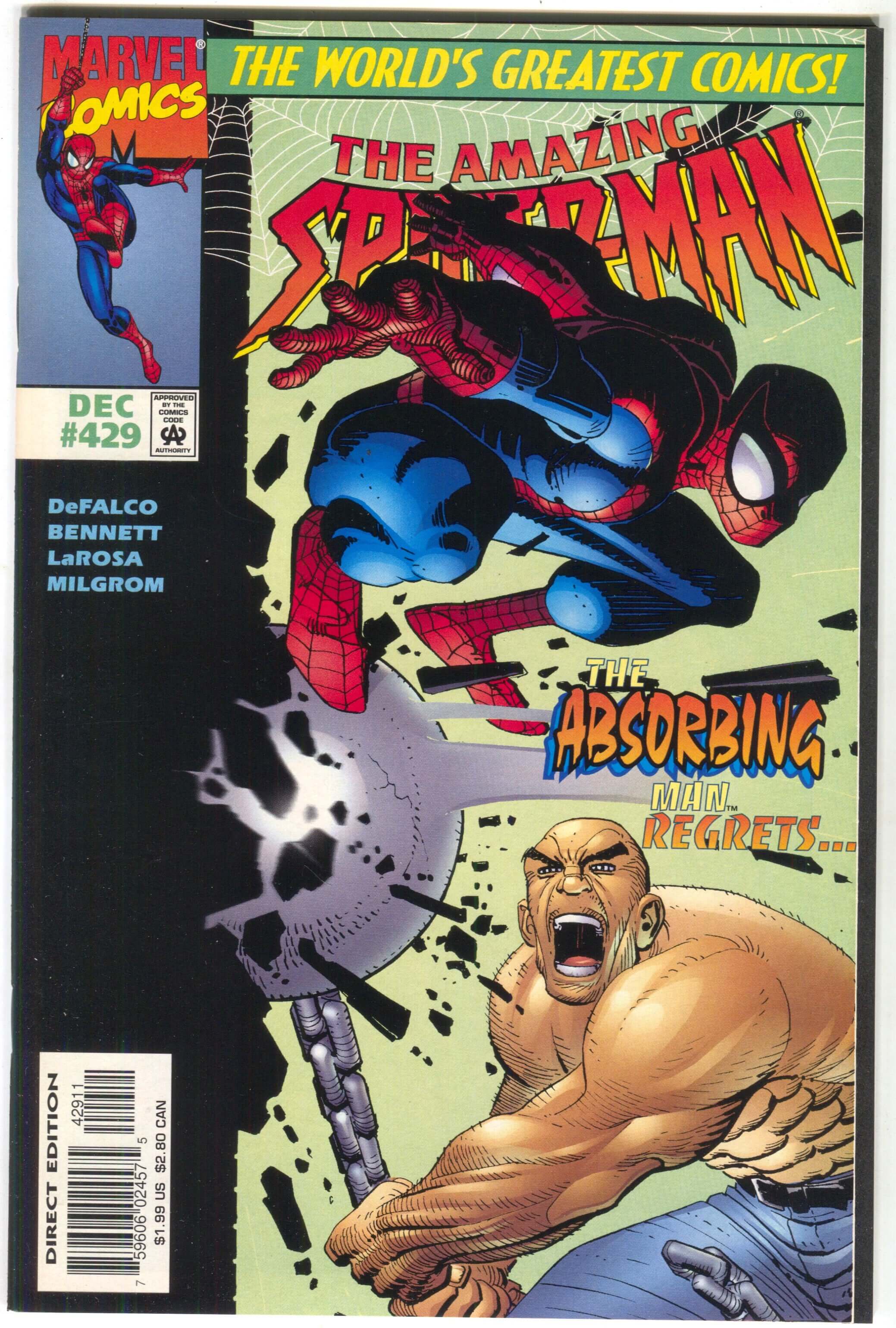 Amazing Spider-Man 429 Marvel 1997 NM Absorbing Man Daredevil John Rom ...