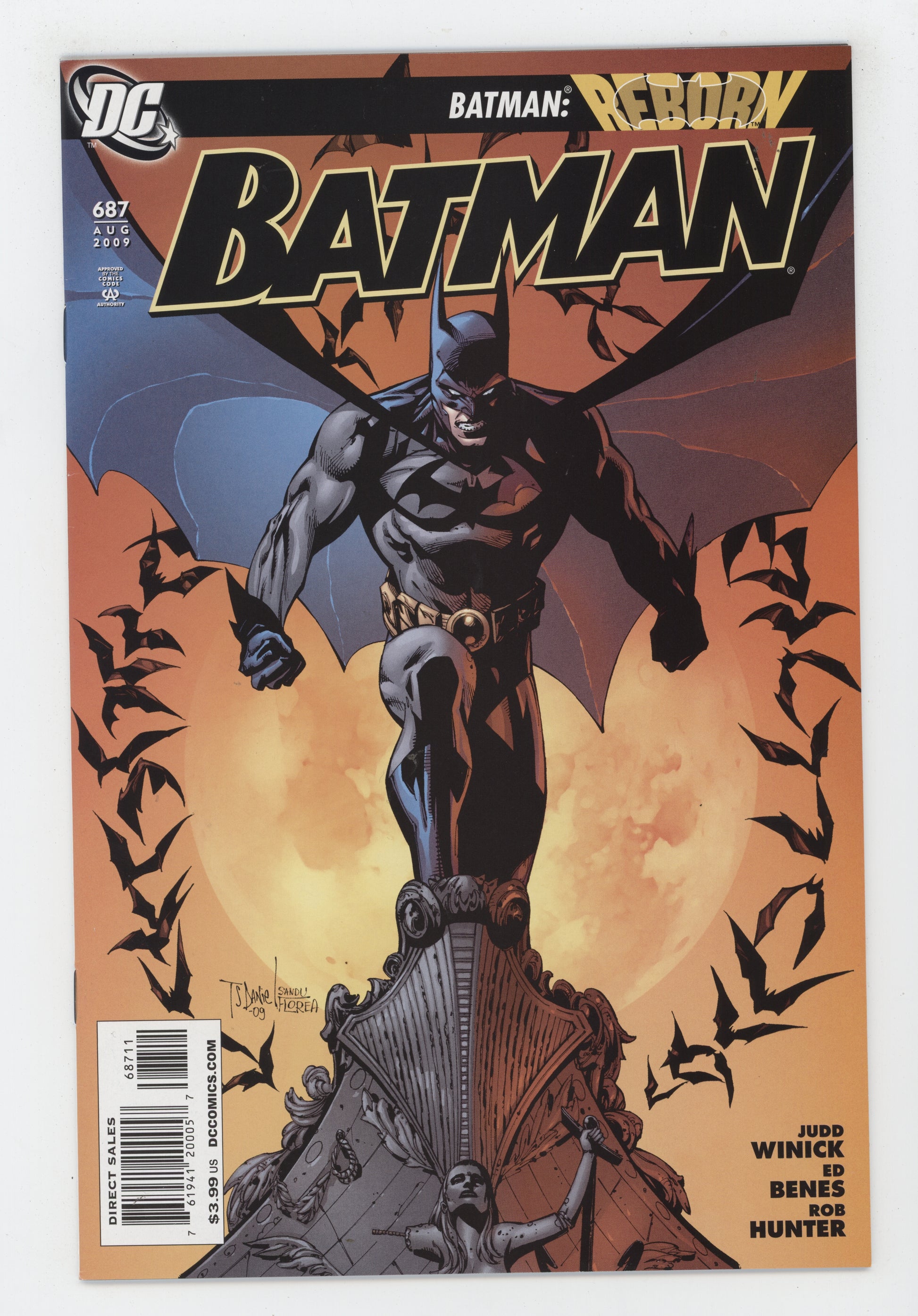 Batman 687 DC 2009 Tony Daniel Judd Winick Reborn 1 | Golden Apple Comics