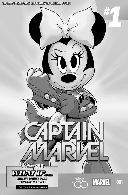 Amazing Spider-Man #29 E 1:100 Disney 100 Giada Perissinotto Captain M ...
