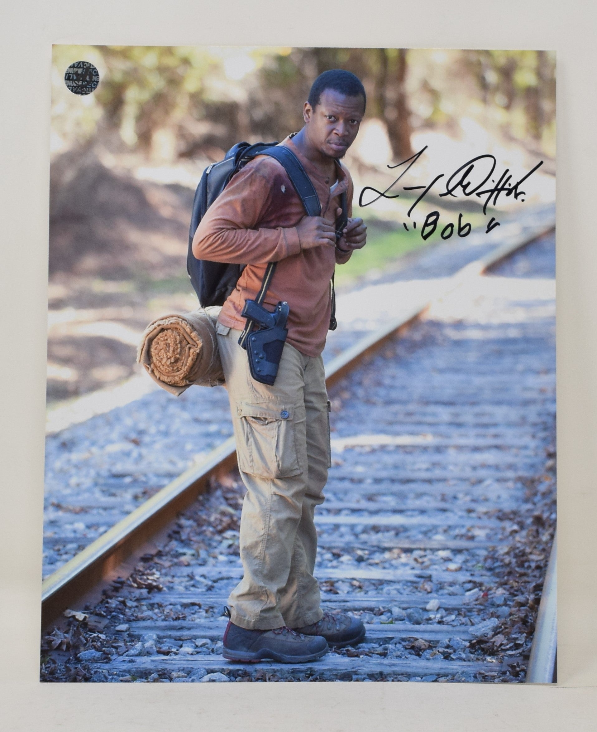 Lawrence Gilliard Walking Dead Bob Stookey Signed Autograph 8 x 10 Pho ...