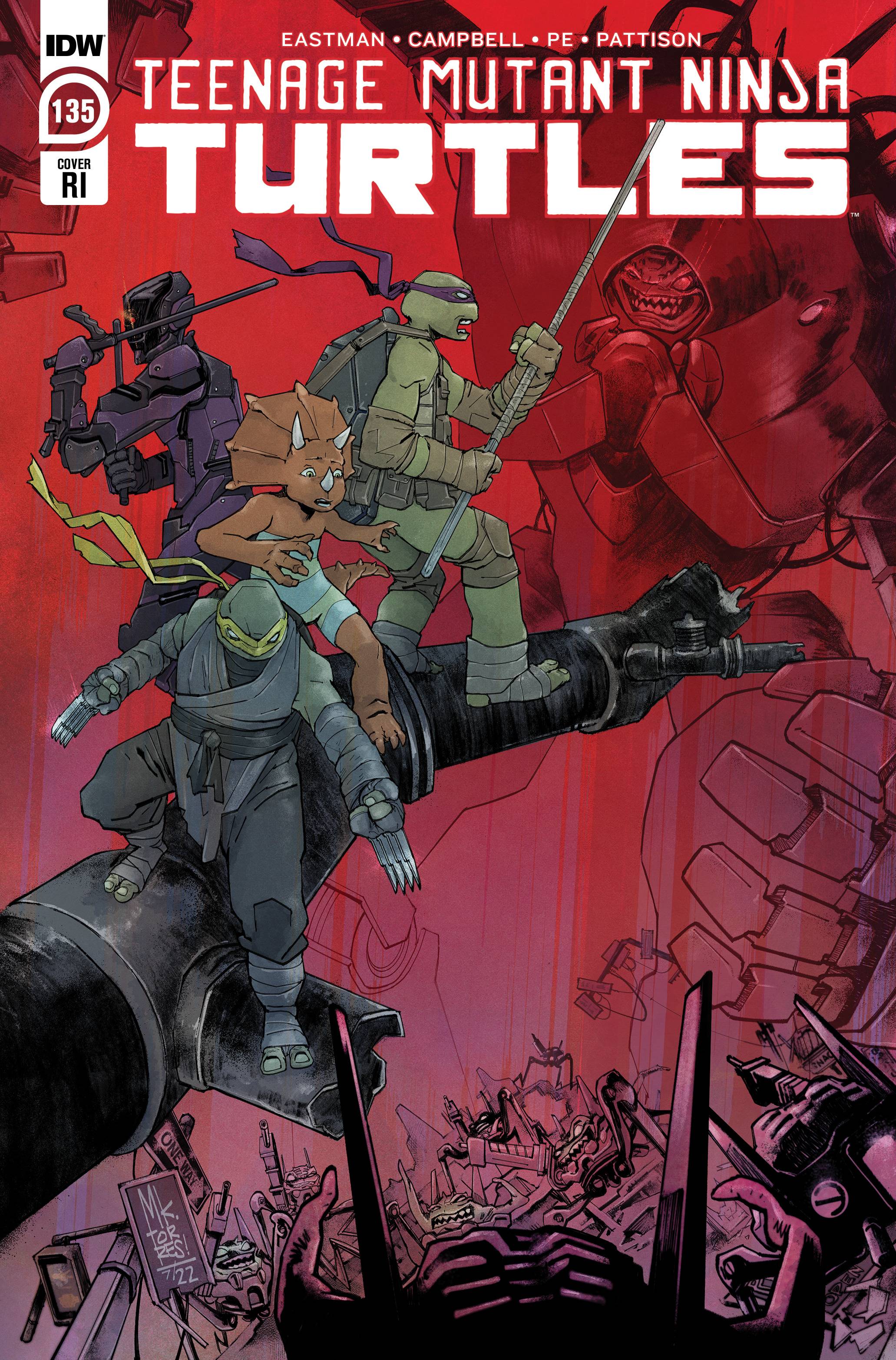 Teenage Mutant Ninja Turtles Tmnt Ongoing #135 C 1:10 Mark Torres Vari