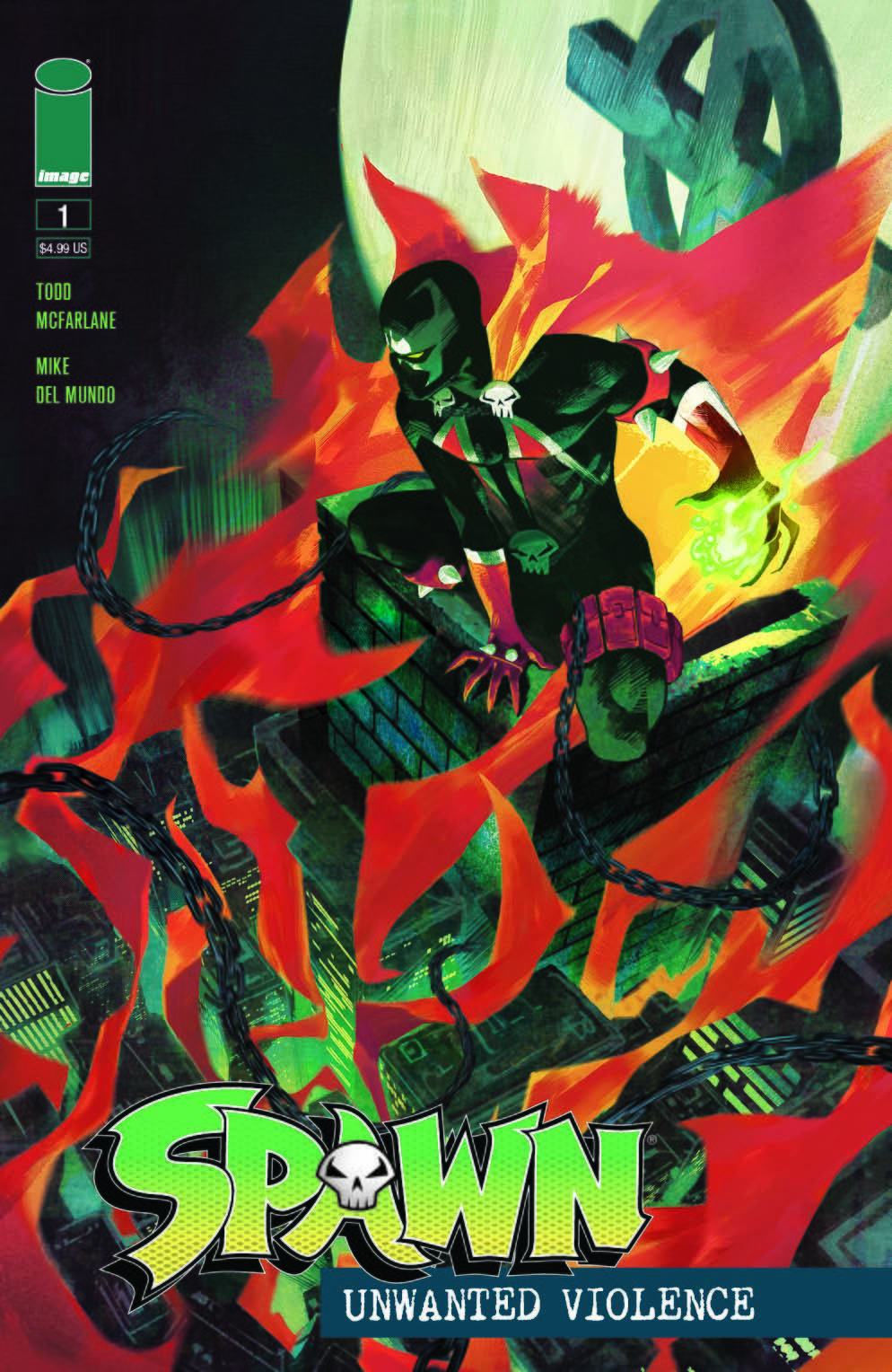 Spawn Unwanted Violence #1 (Of 2) 2nd Print Mike Del Mundo Variant (02 ...